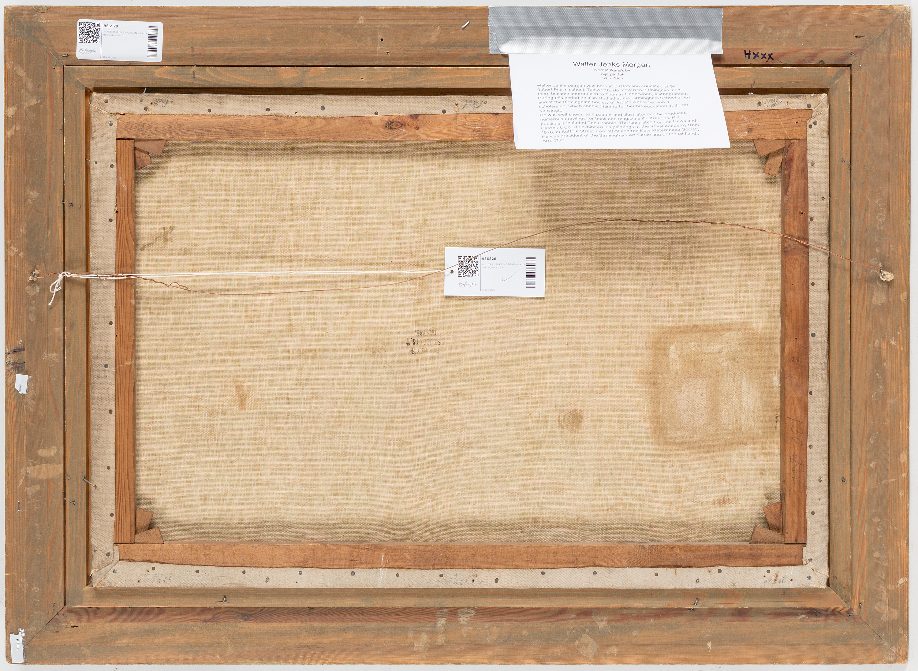 WALTER JENKS MORGAN, oil on canvas, signed. - Bukowskis