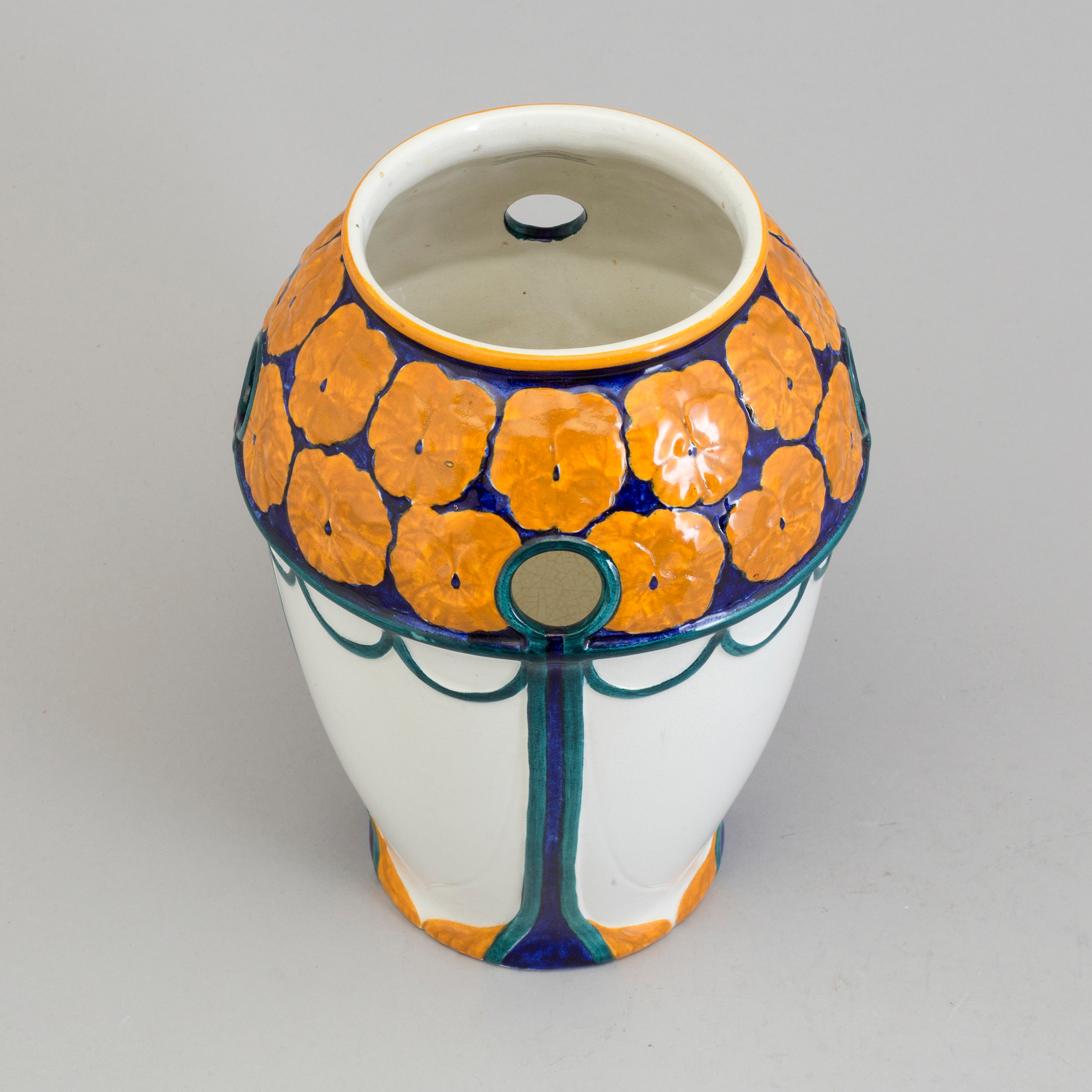 ALF WALLANDER, vas, flintgods, Rörstrand, omkring år 1900. - Bukowskis