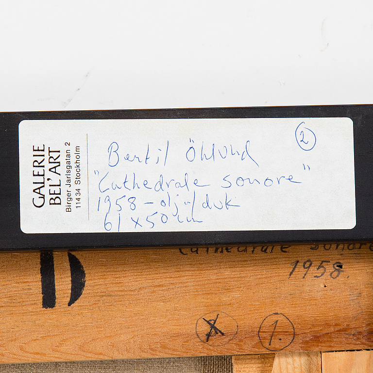 BERTIL ÖHLUND, oil on canvas, signed. - Bukowskis