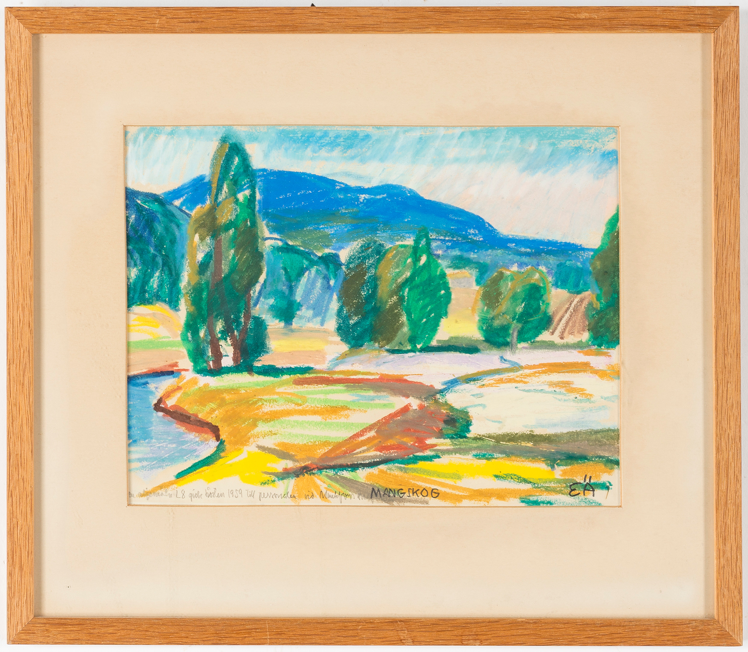 ERLING ÄRLINGSSON, pastell, signerad med initialer. - Bukowskis