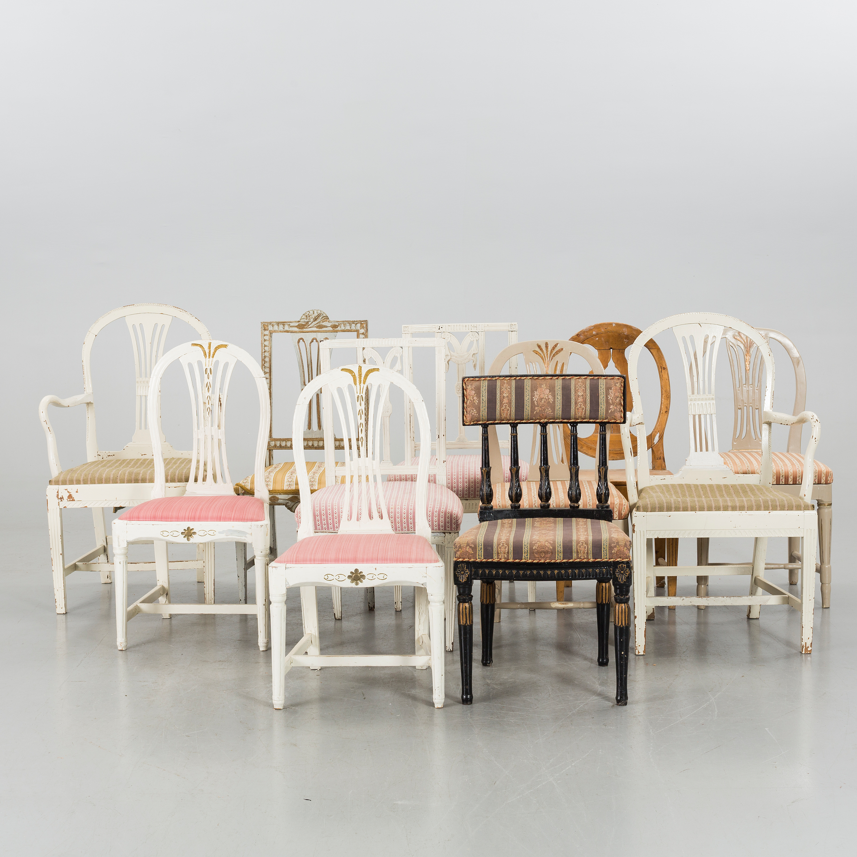 STOLAR, 11 st, olika modeller, 1800-1900-tal. - Bukowskis