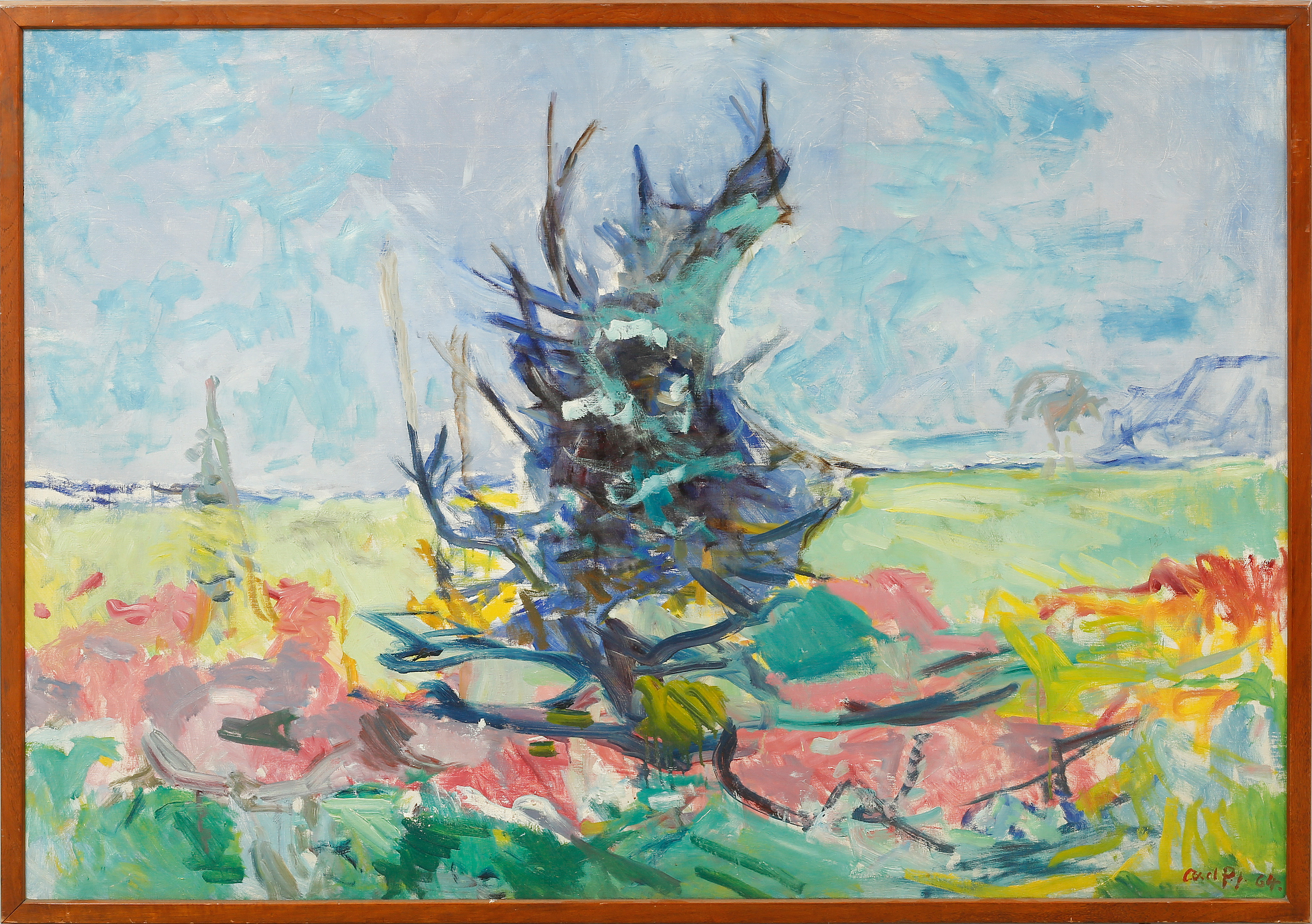 AXEL P JENSEN, oil on duk, signed and dated 64. - Bukowskis