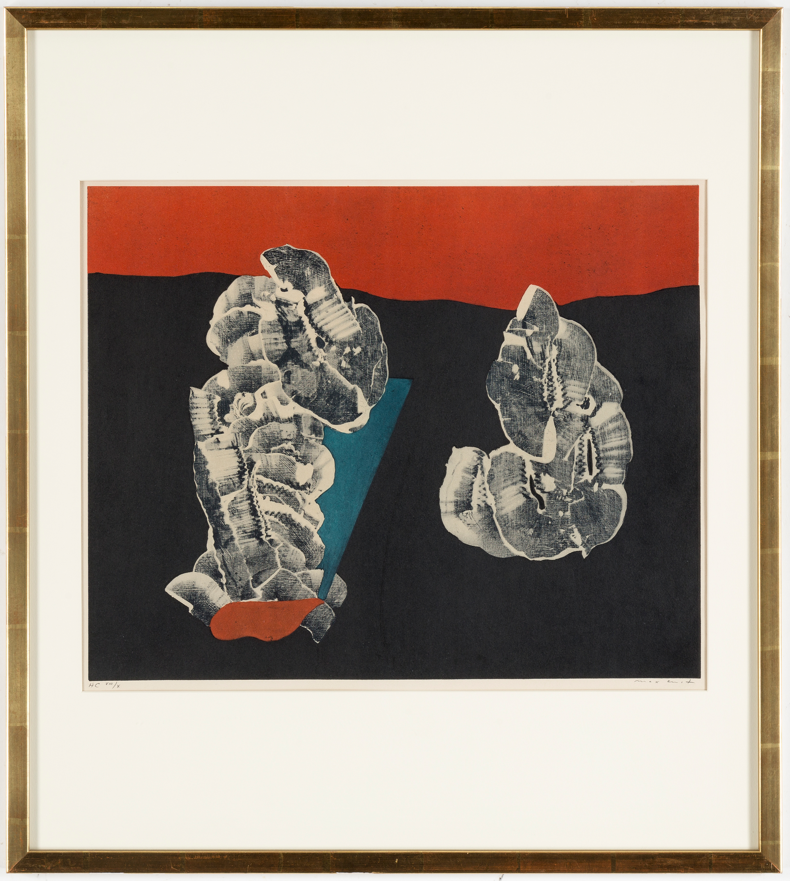 MAX ERNST, lithograph in colours, signed and numbered HC VIII/X ...