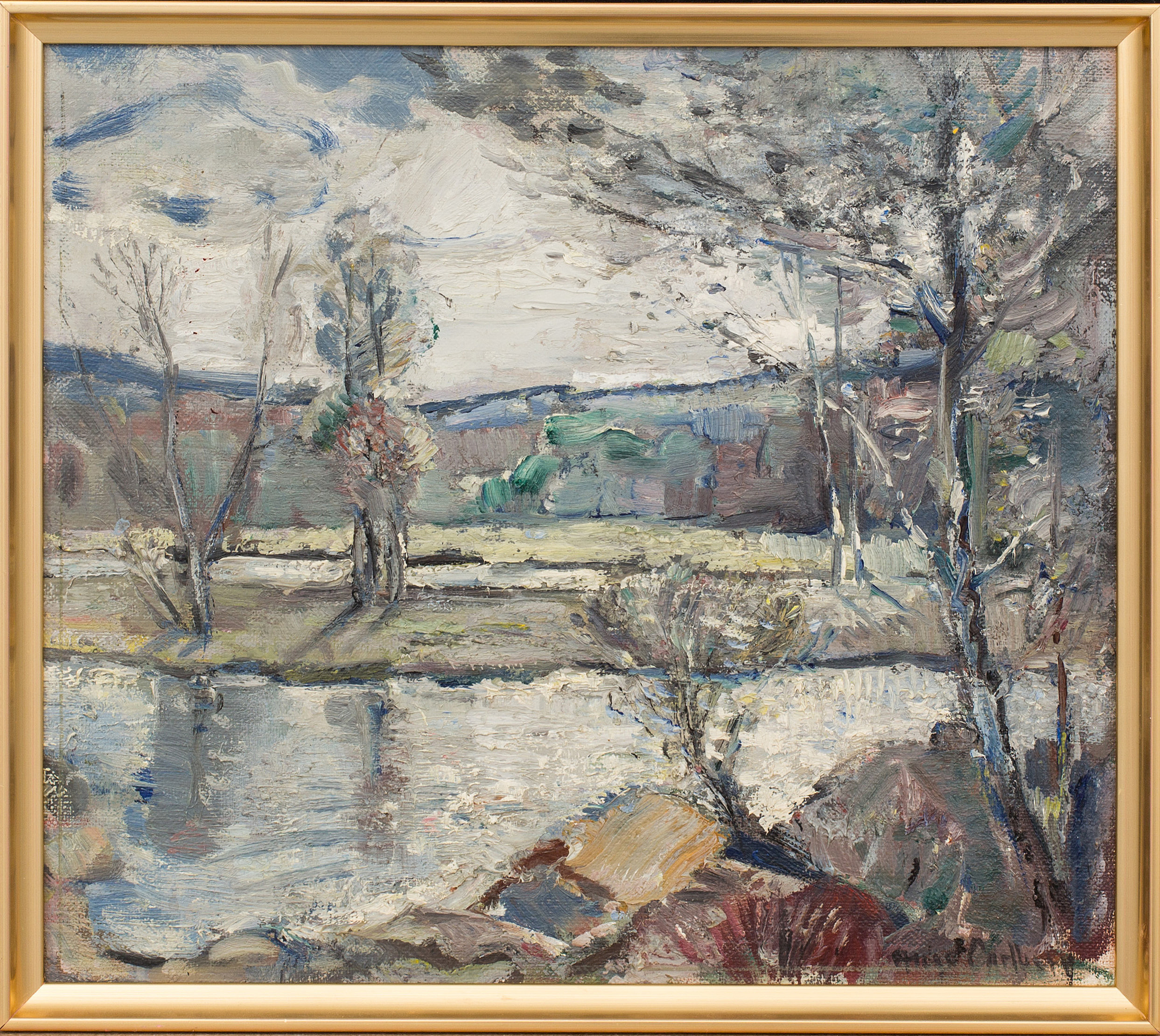 HUGO CARLBERG, SIGNED PAINTING 1937. - Bukowskis