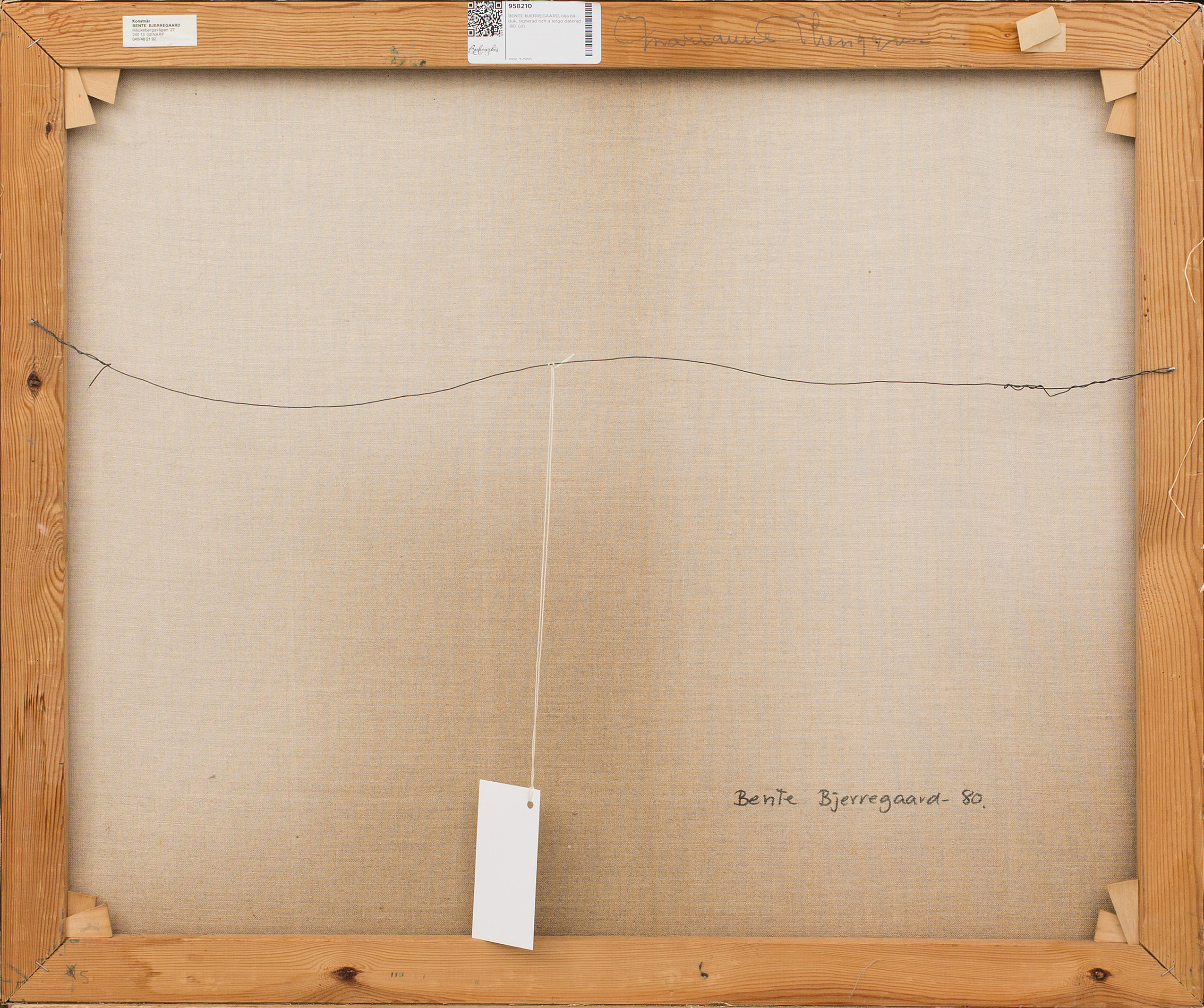 BENTE BJERREGAARD, - Bukowskis