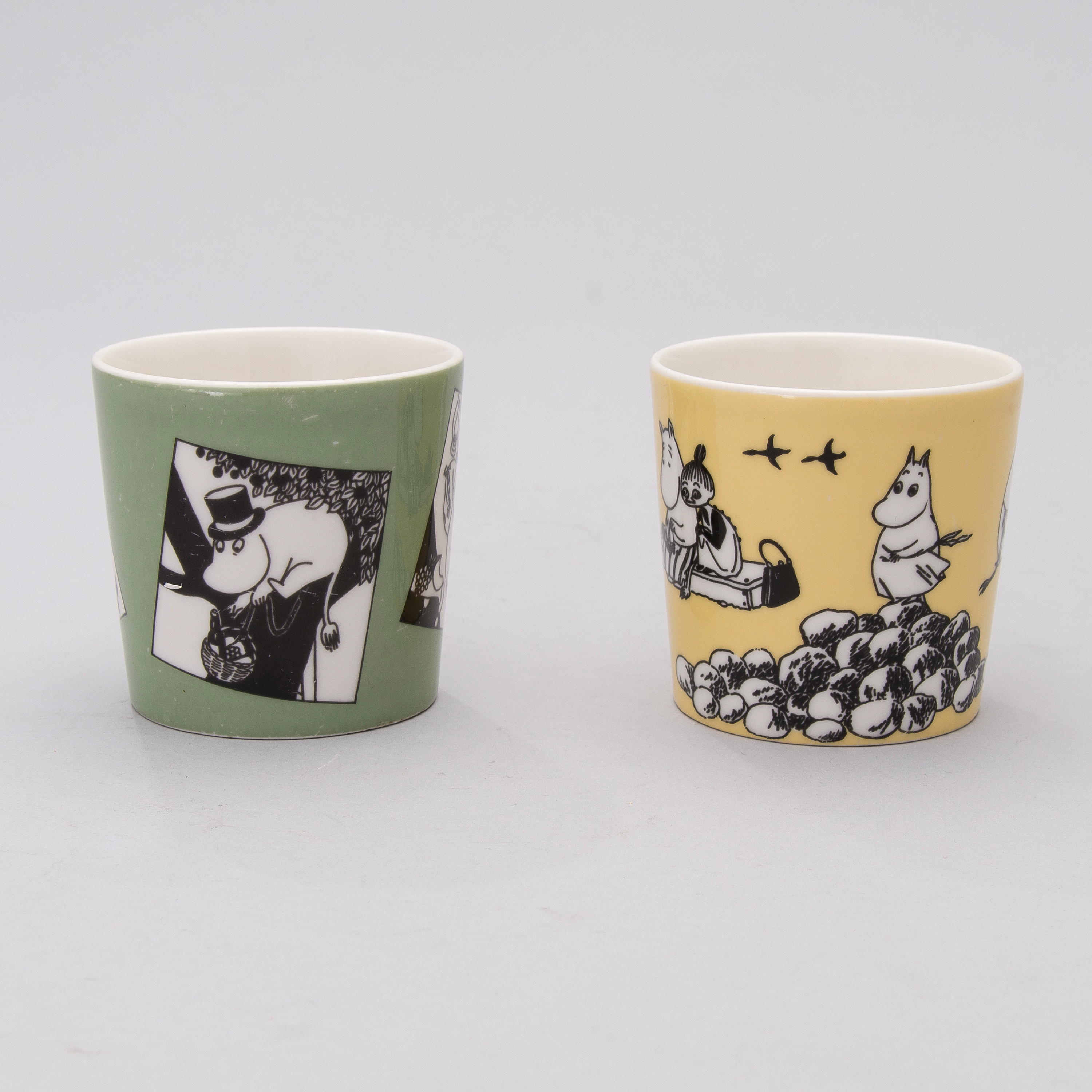MUMINMUGGAR, 2 st, porslin, Moomin Characters, Arabia, 1990-tal ...