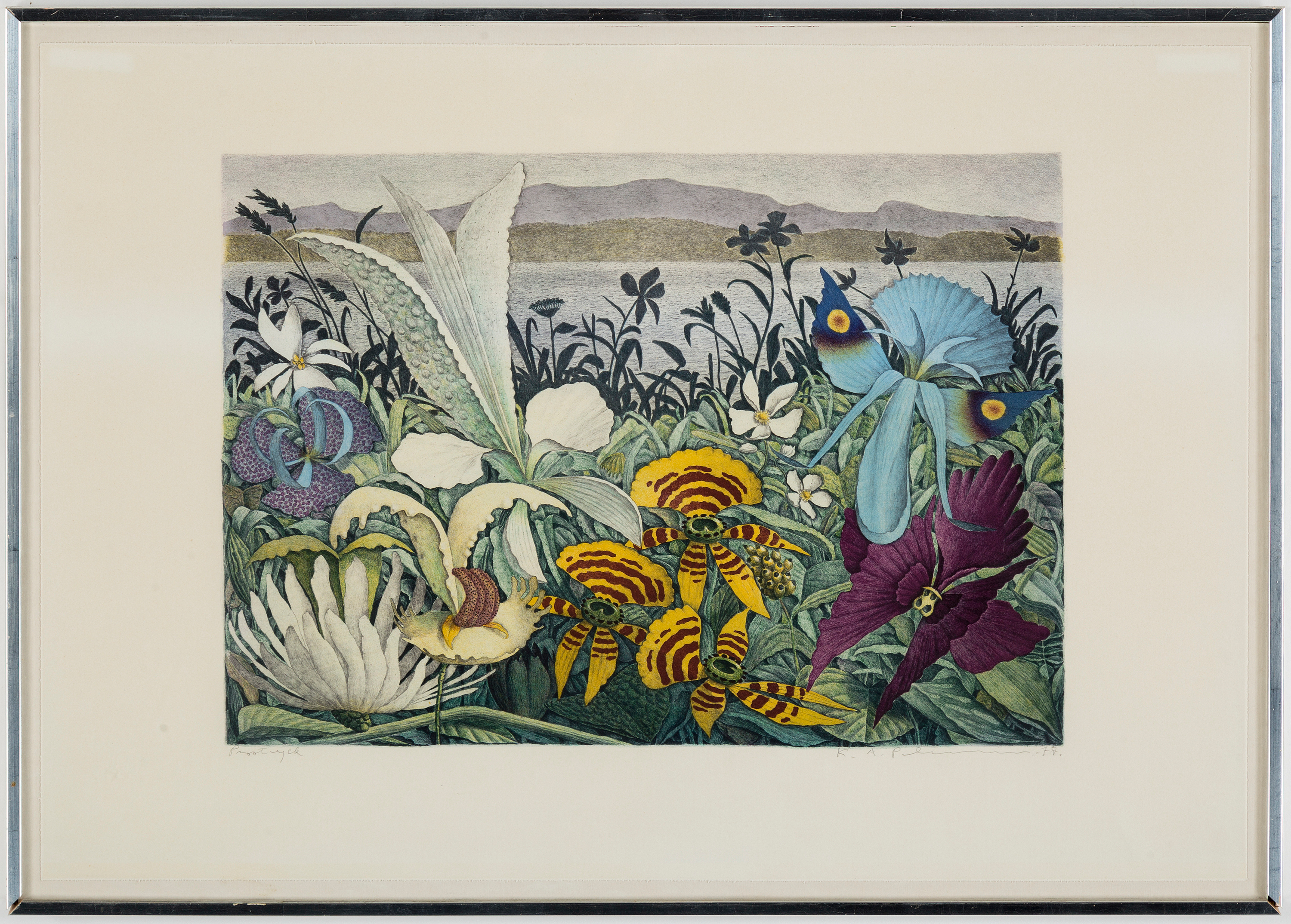 KARL AXEL PEHRSON, Lithograph in colours, signed and dated -78. - Bukowskis