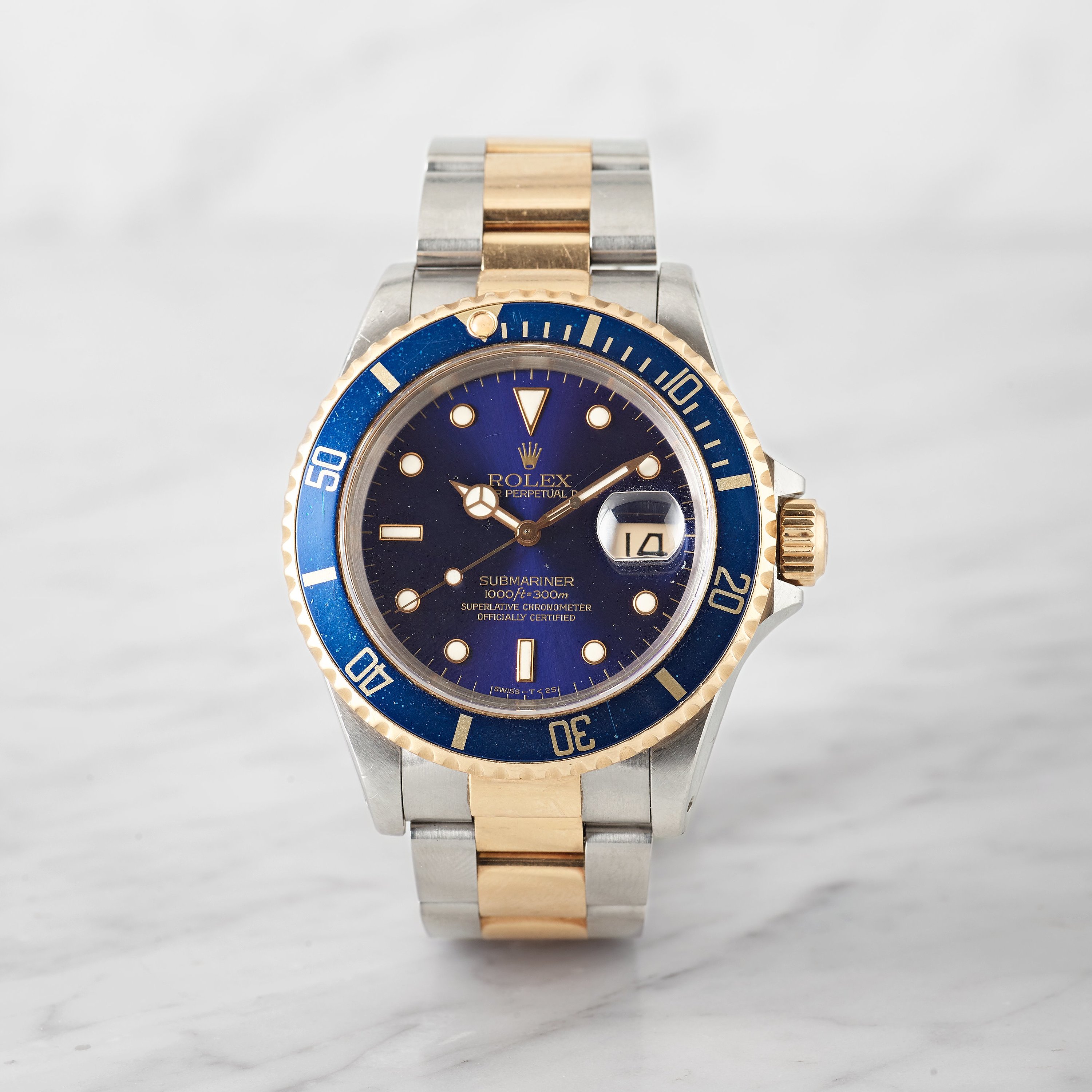 ROLEX Oyster Perpetual Date Submariner 1000ft 300m SWISS T