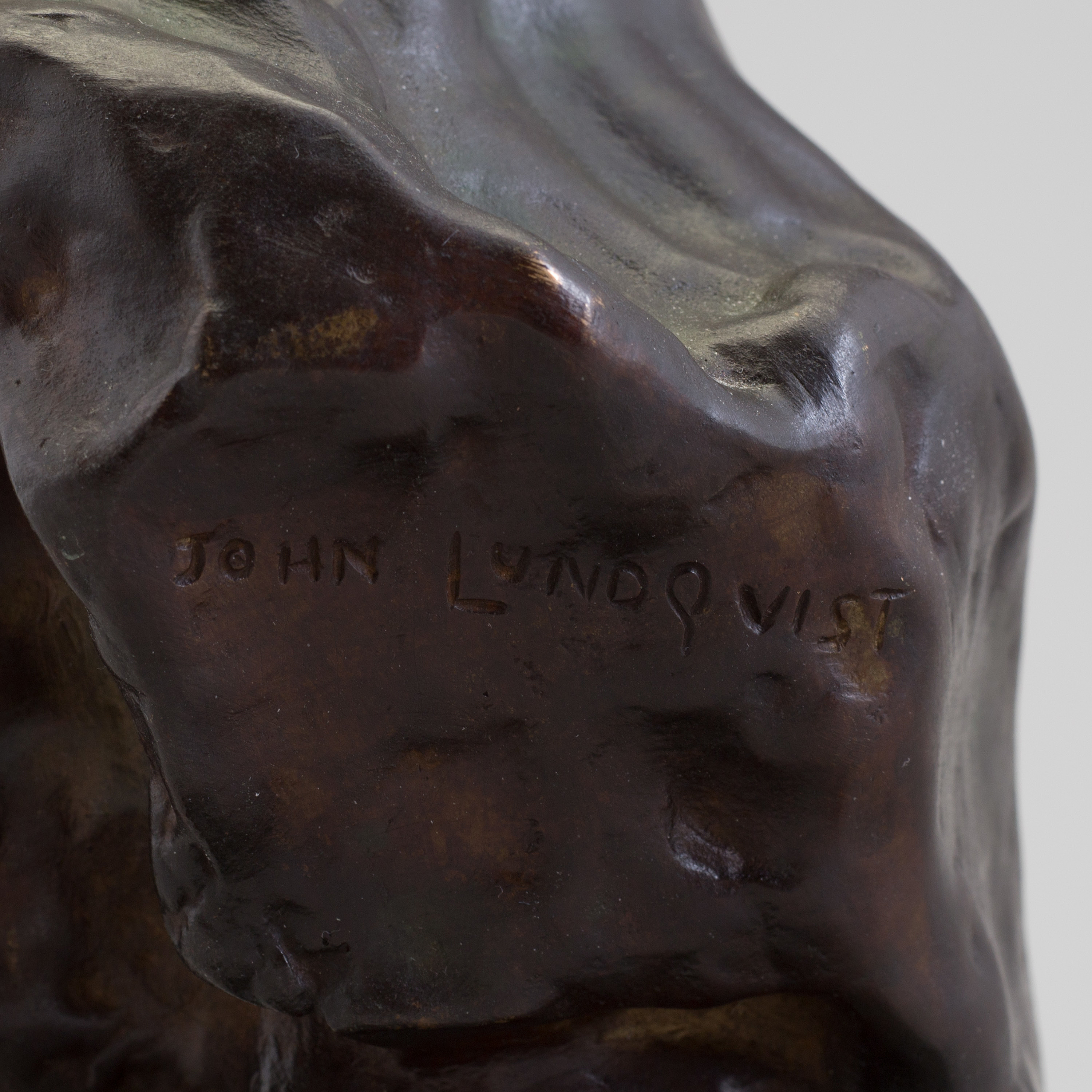 JOHN LUNDQVIST,brons, skulptur, signerad. - Bukowskis