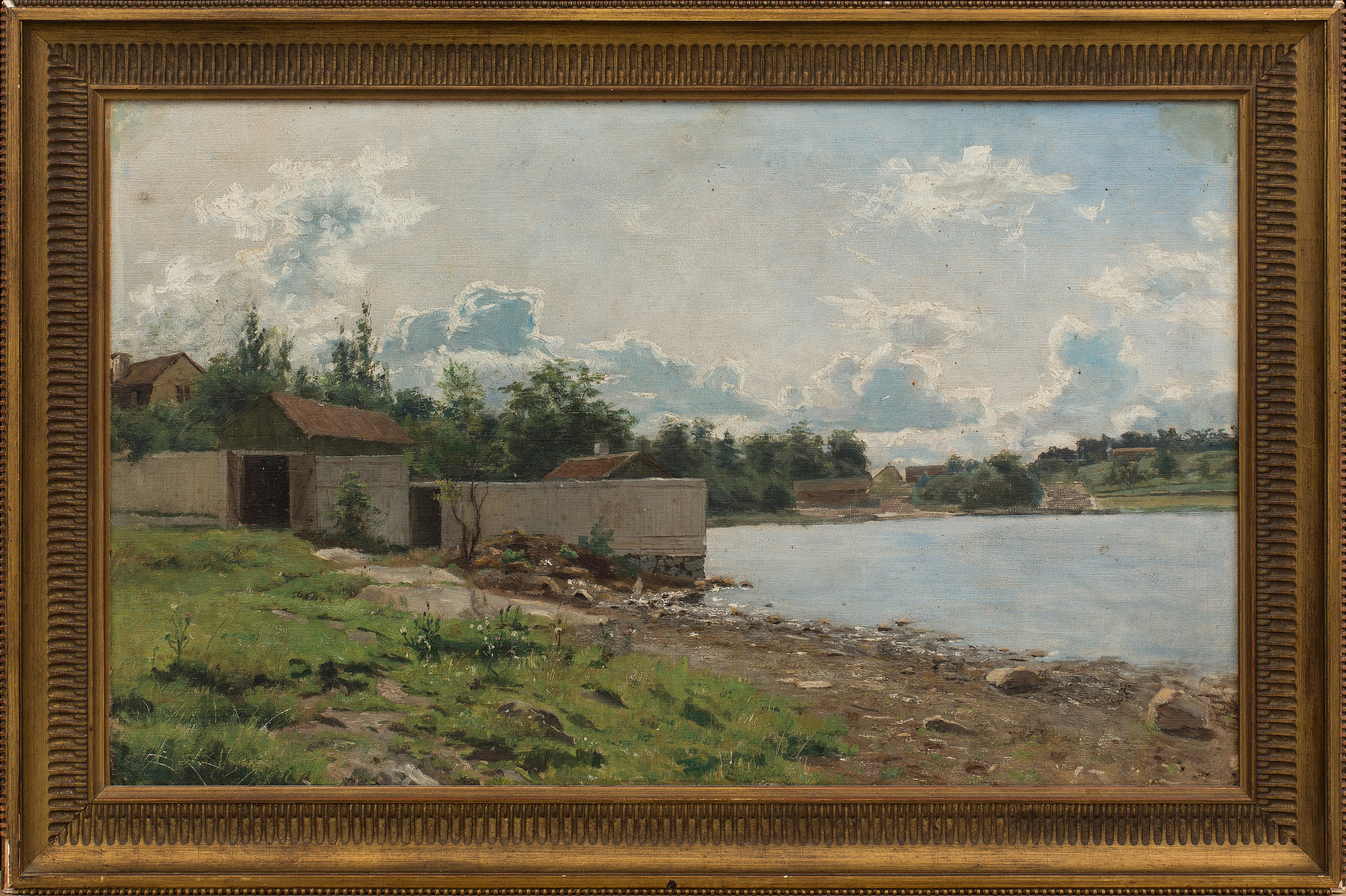 PETER ADOLF PERSSON, oil on canvas, signed on painting on the reverse ...