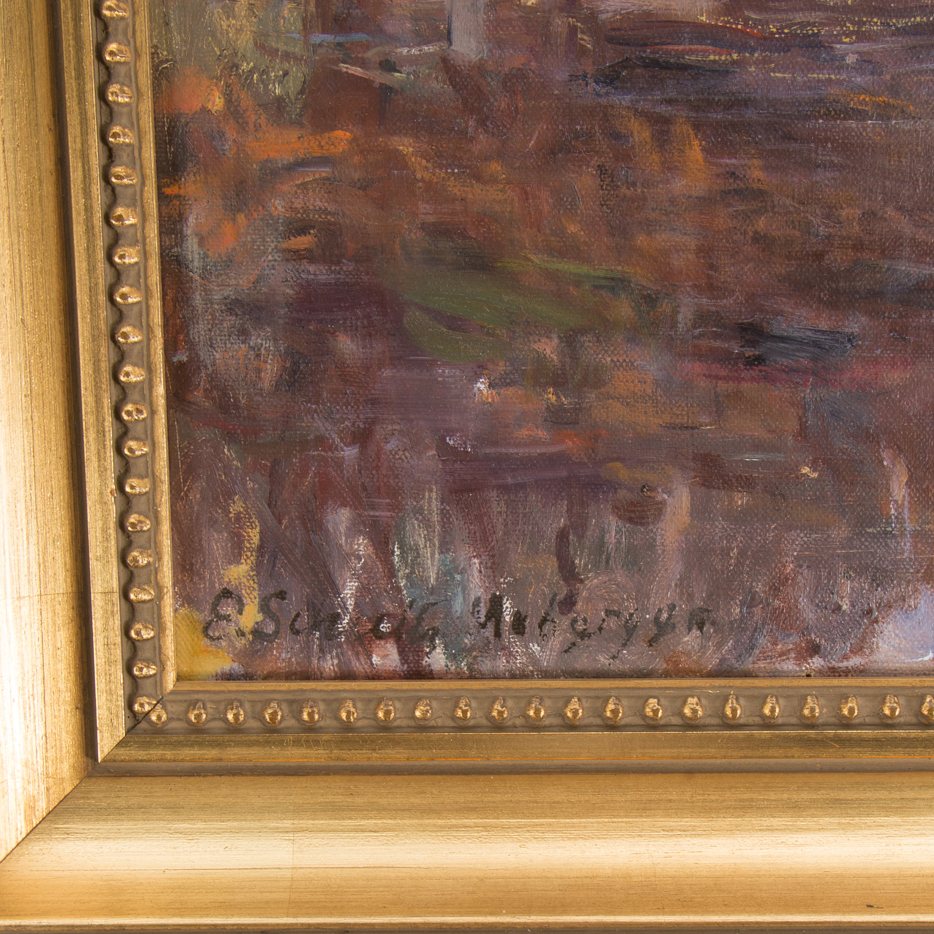 ELSA SCHULTZ-MOBERGER, Olja på duk, signerad. - Bukowskis