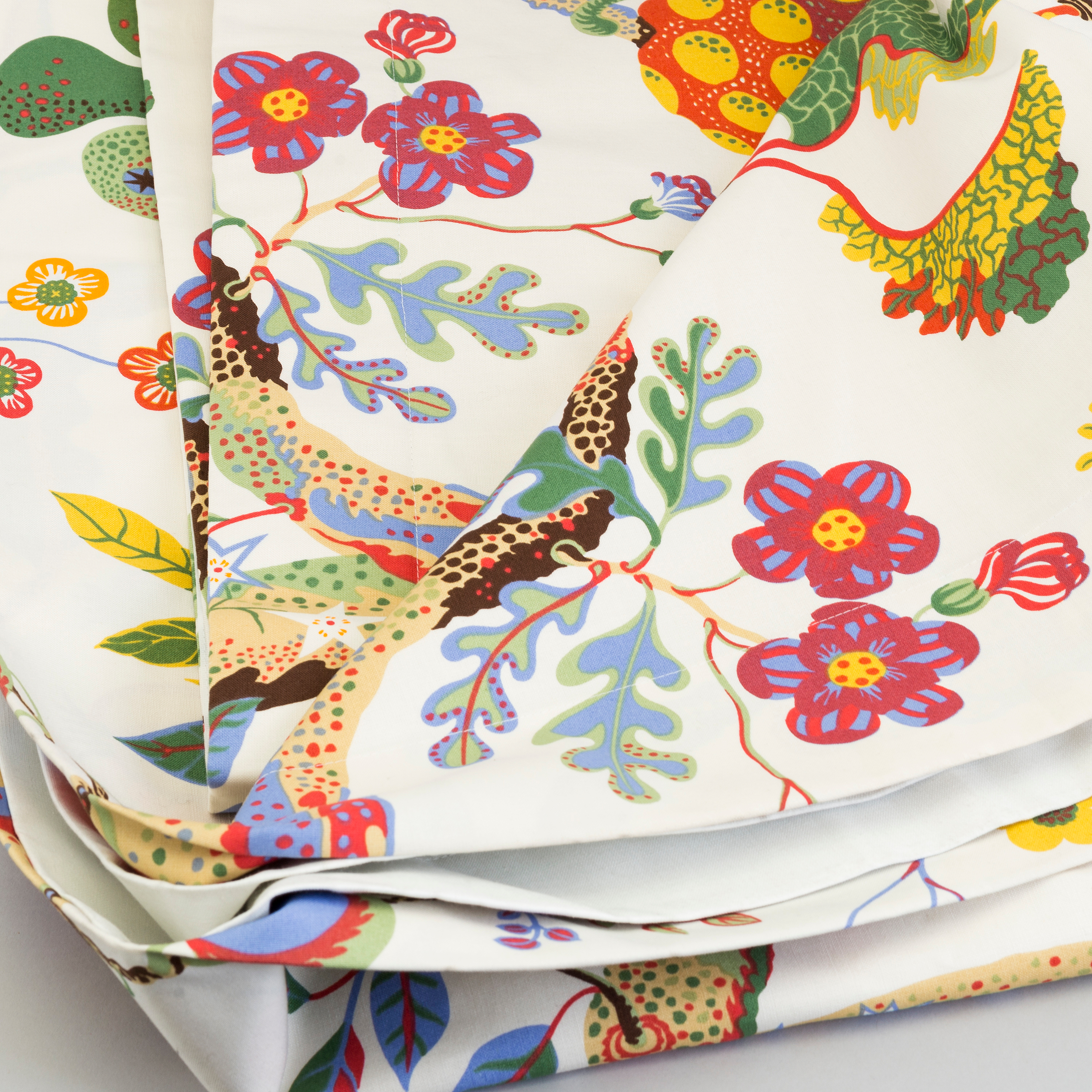 A lined linen curtain the "vegetable Tree" pattern by JOSEF FRANK ...