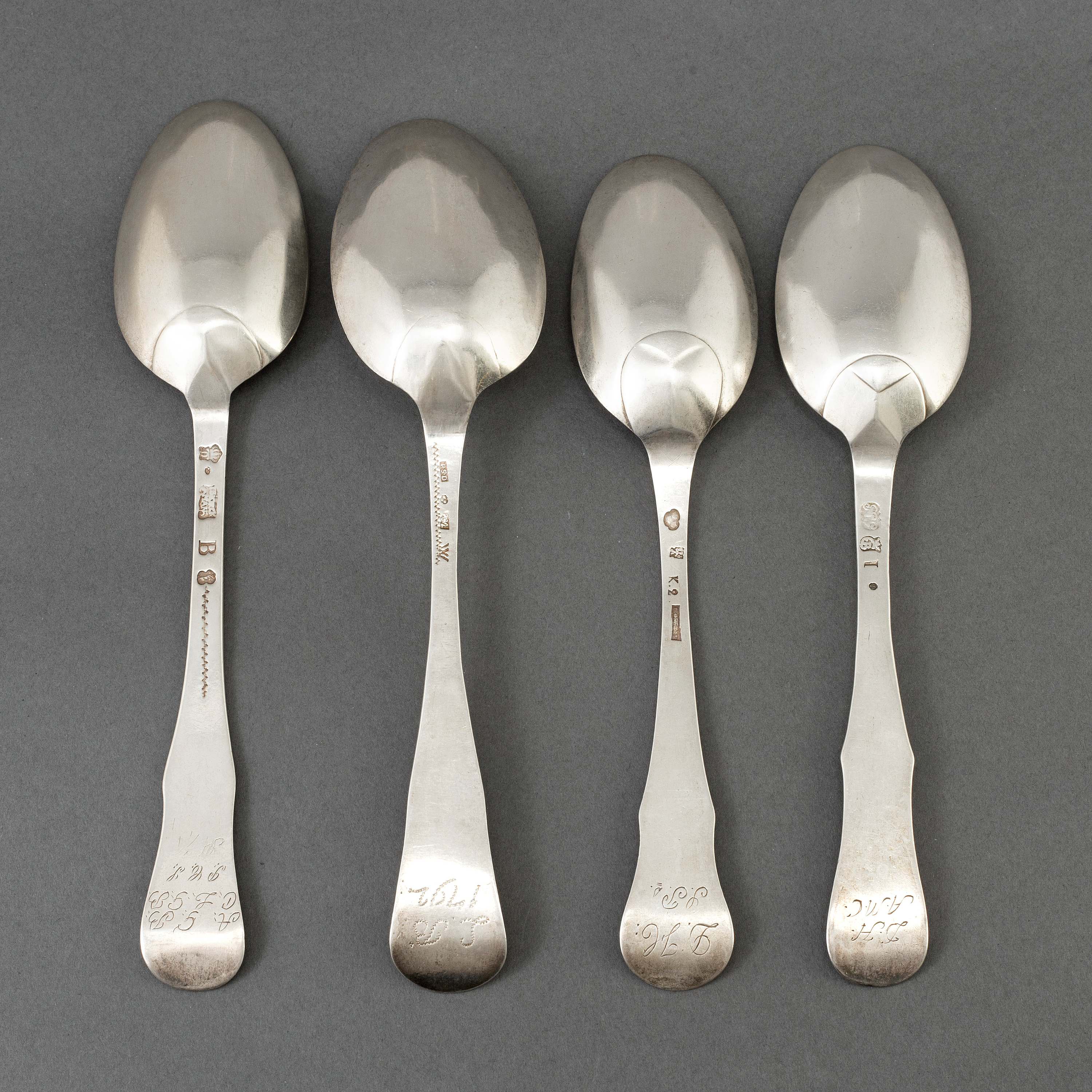 SKEDAR, 4 st, silver, Sverige. Bl a Petter Sundelius, Visby 1792 & Jöns ...