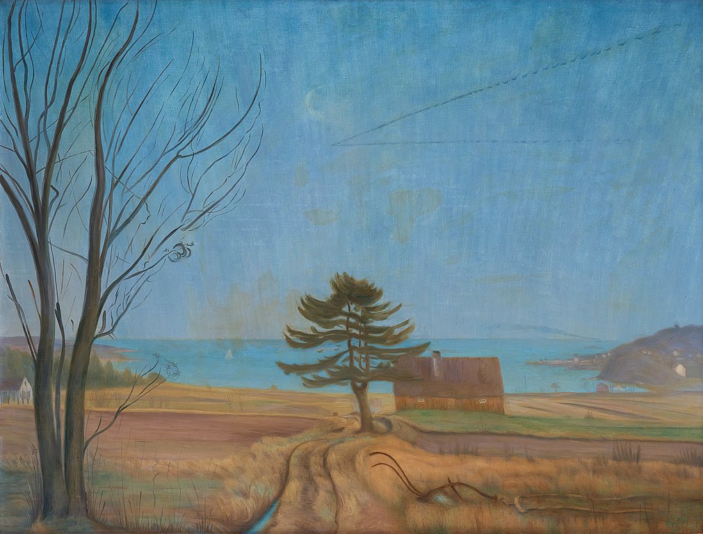 Harald Sohlberg, "Autumn evening (Nevlunghavn)". - Bukowskis