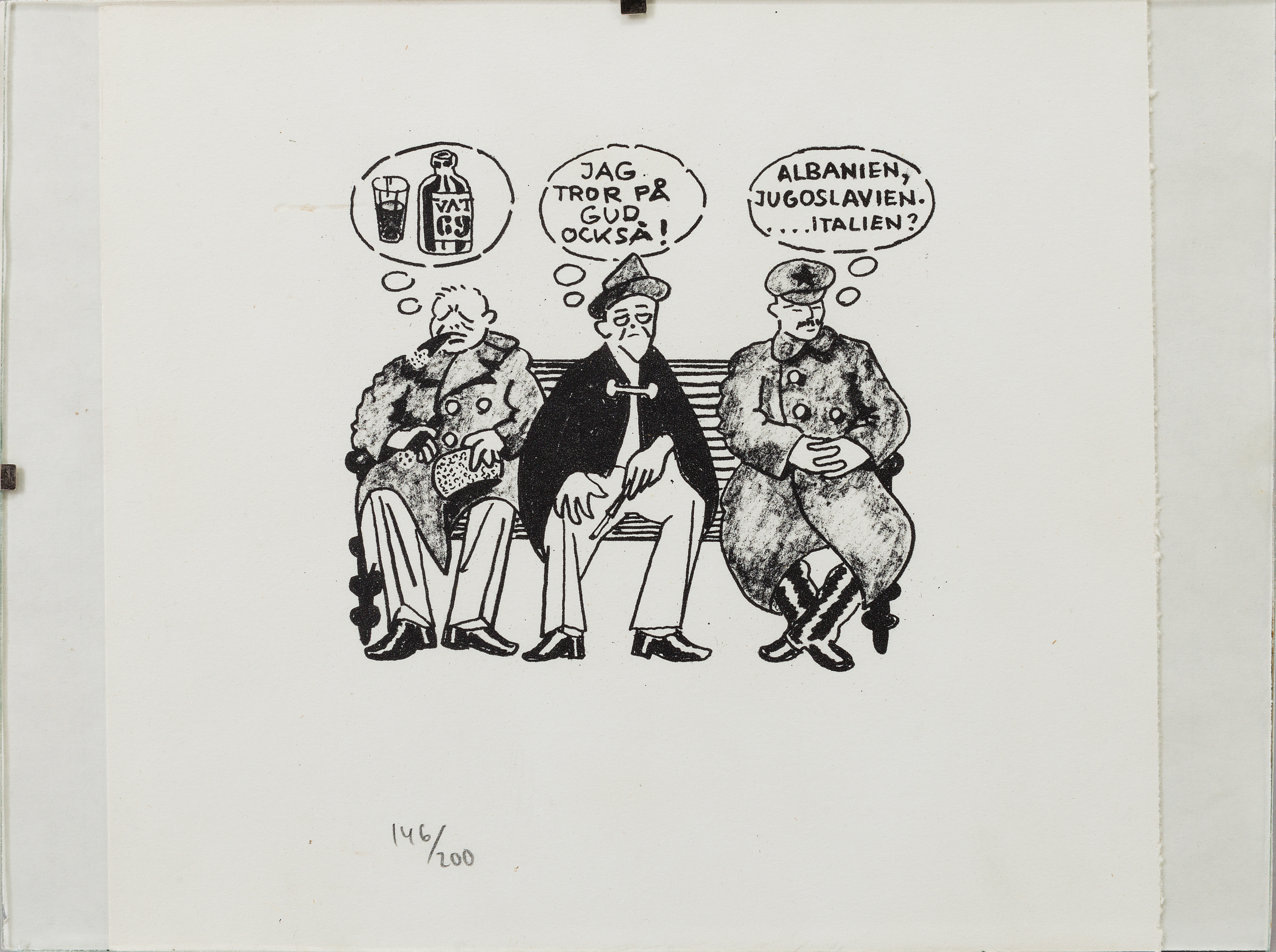 PER OLOF ULTVEDT, ett par, torrnål, signerad och numrerad, 146/200 ...