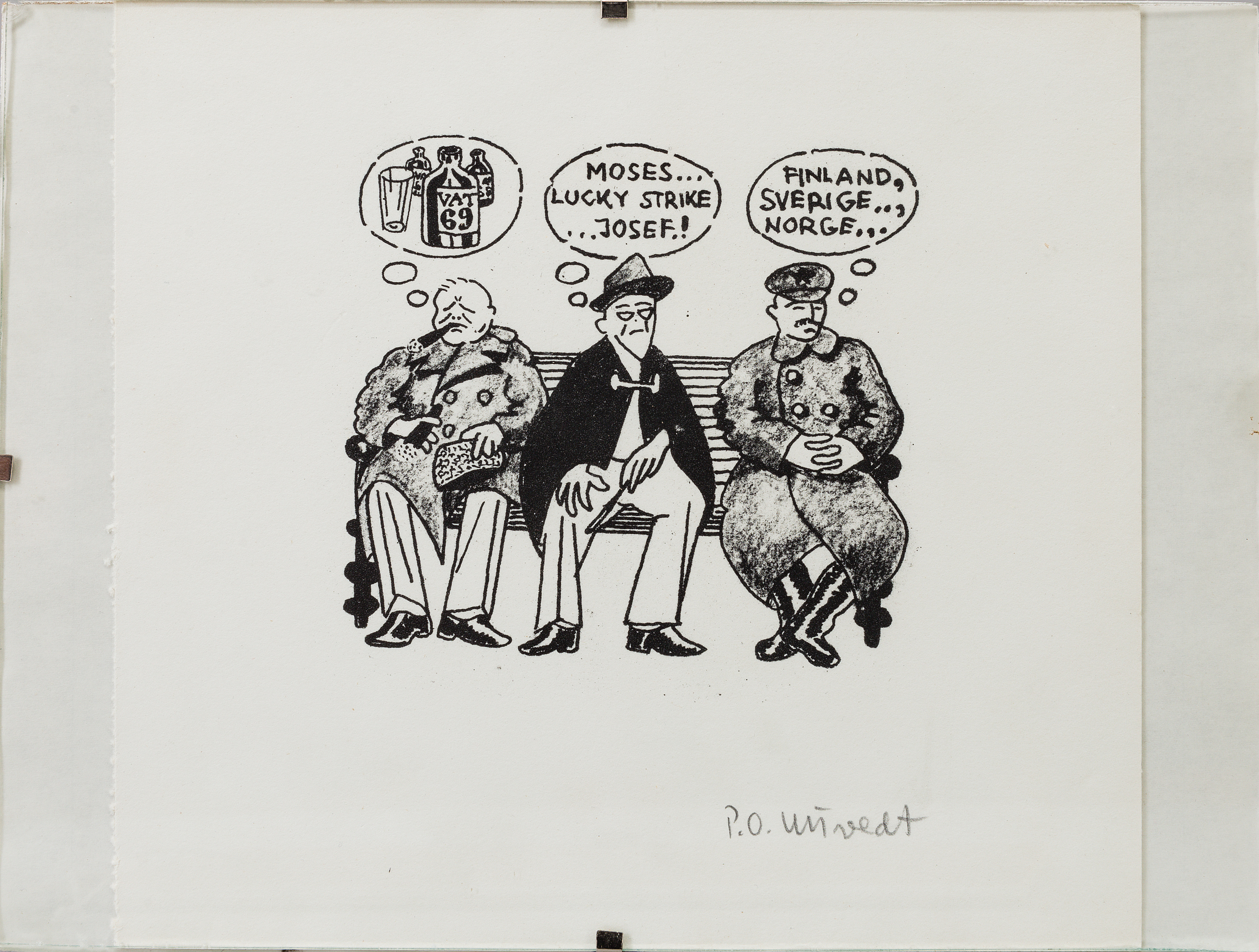 PER OLOF ULTVEDT, ett par, torrnål, signerad och numrerad, 146/200 ...