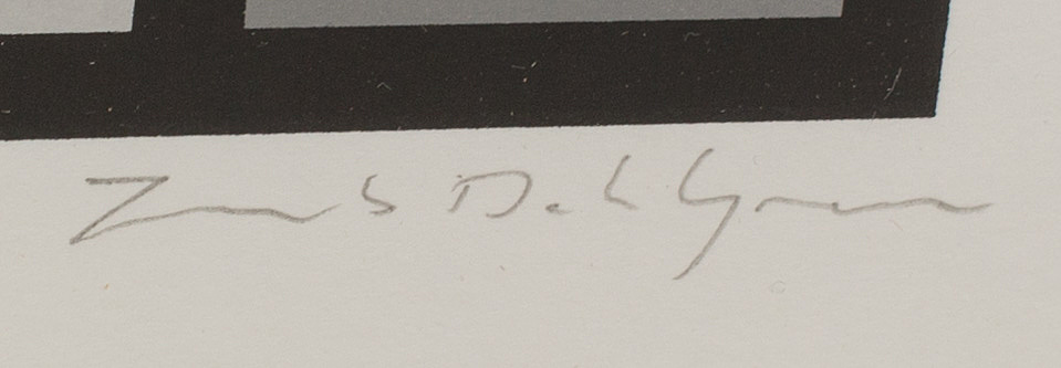 JACOB DAHLGREN, colour lithographe, signed and numbered 127/150 ...