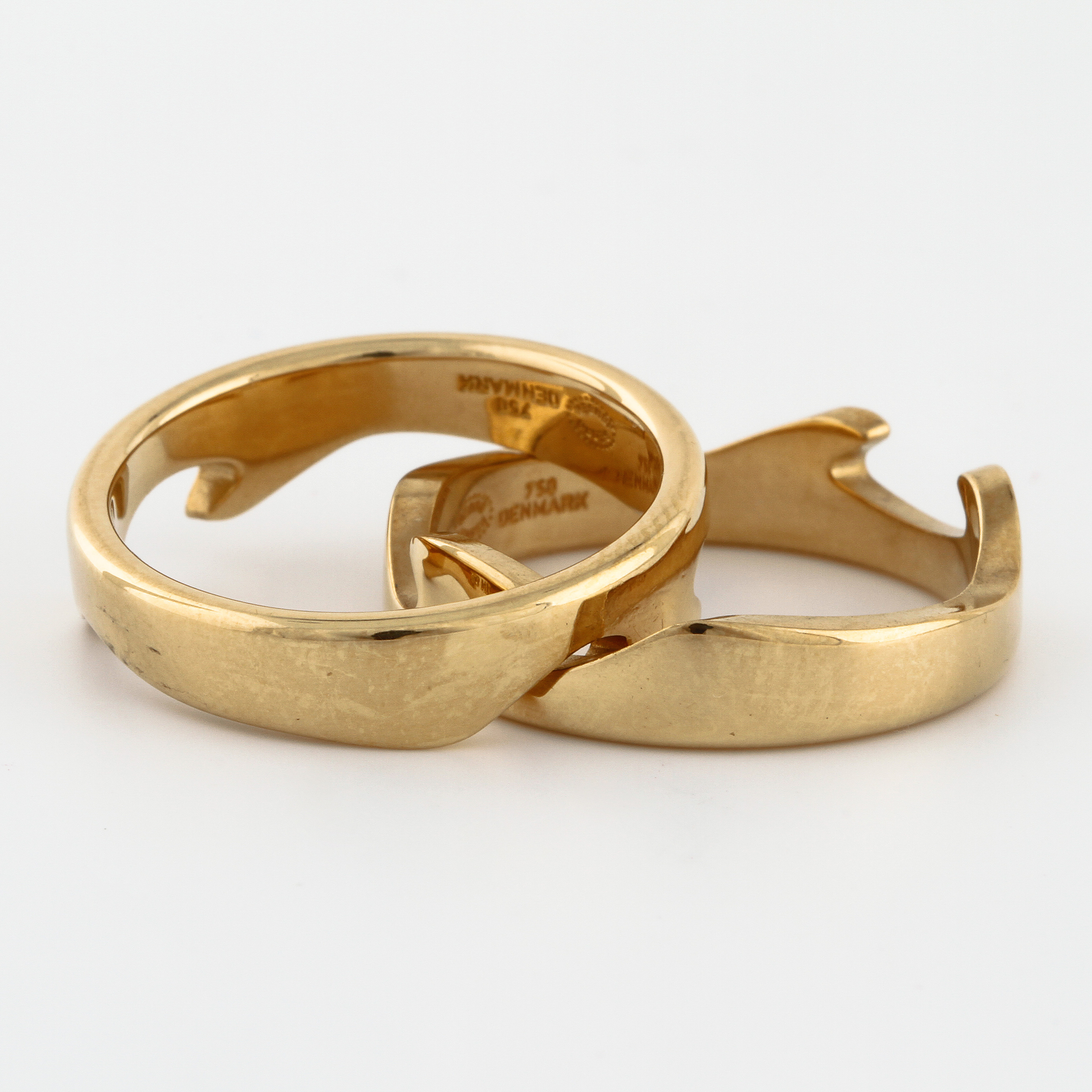 GEORG JENSEN, ring, 2 delar, 'Fusion', av Nina Koppel. - Bukowskis