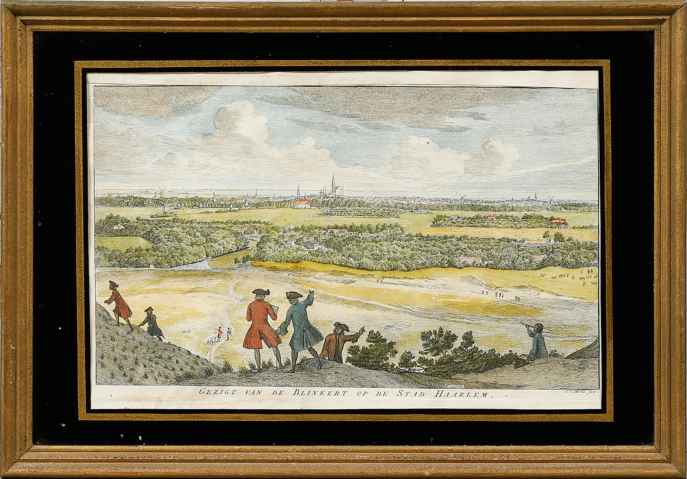 CORNELIS VAN NOORDE, a hand colored engraving. - Bukowskis