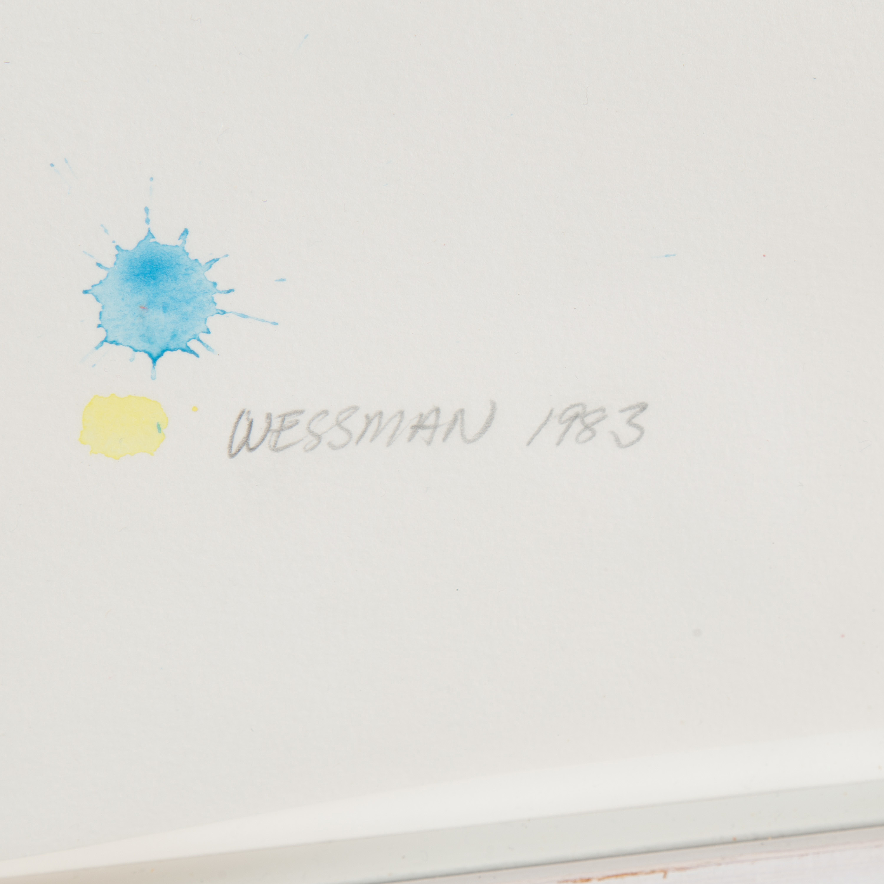 BJÖRN WESSMAN, akvarell, signerad Wessman och daterad 1983. - Bukowskis