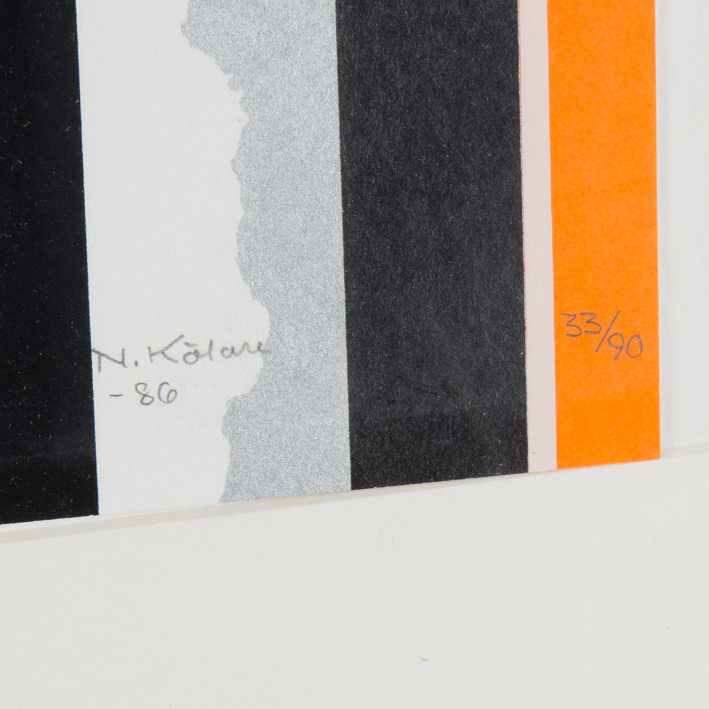 NILS KÖLARE, lithograph, signed and dated -86, numbered 33/90. - Bukowskis