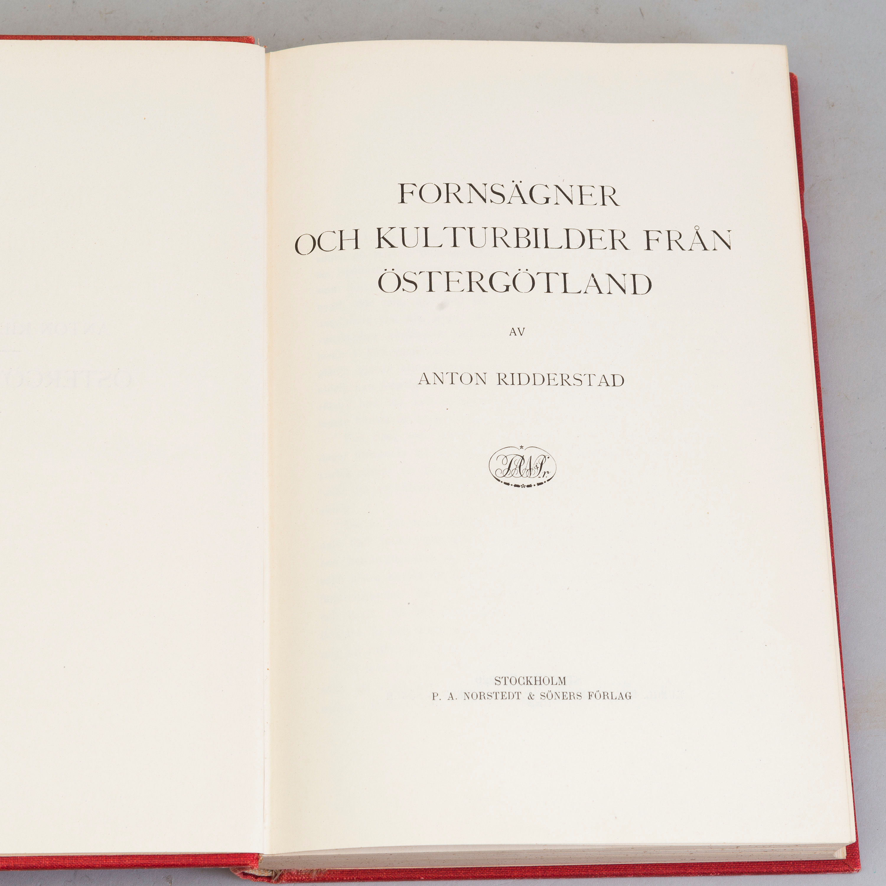 BÖCKER: Östergötlands Historia, Anton Ridderstad, 1914, 1917, 1918 och ...