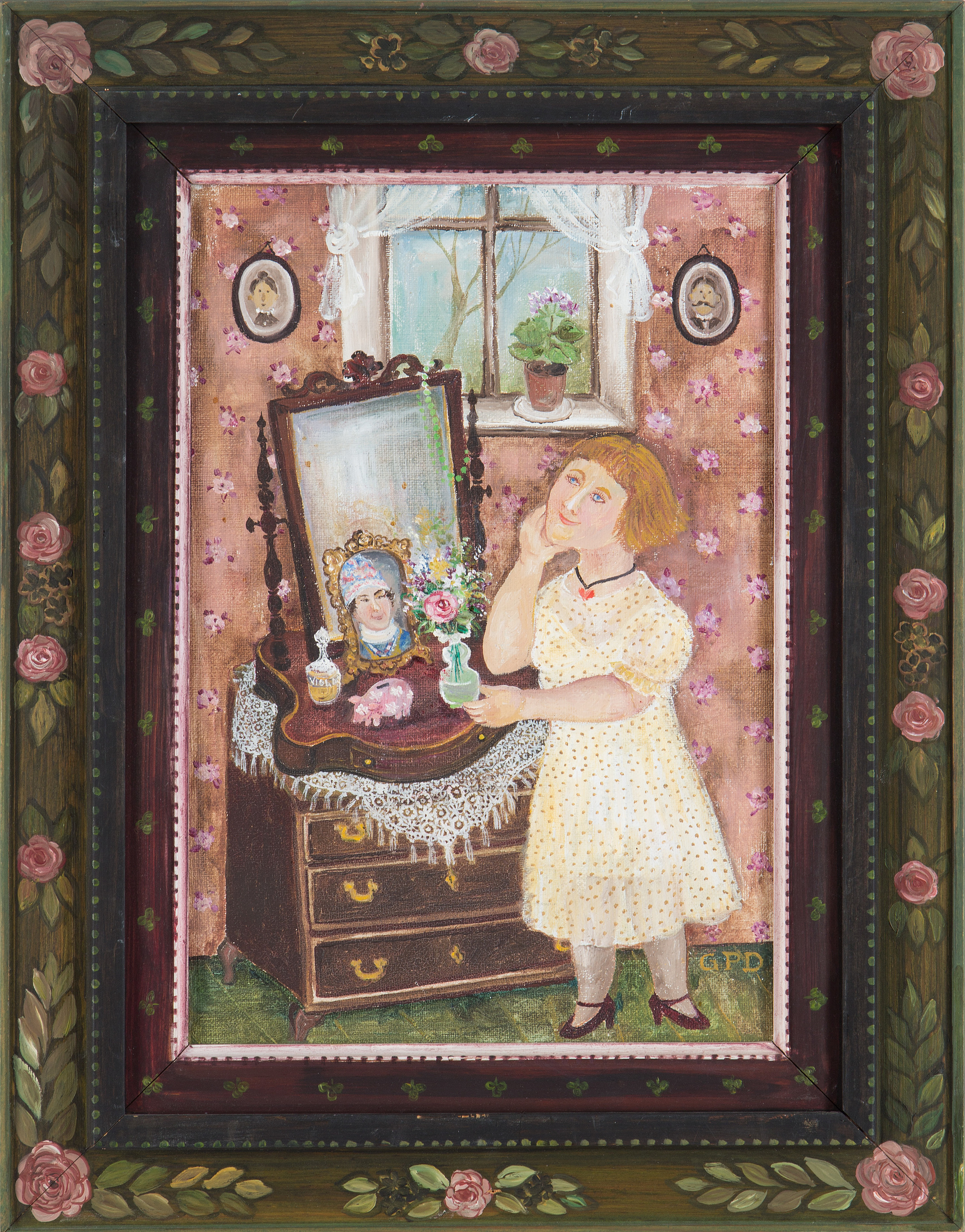 GRETA P:SON DIGMAN, oil on canvas 35 x 24 cm. Signed with initials and ...