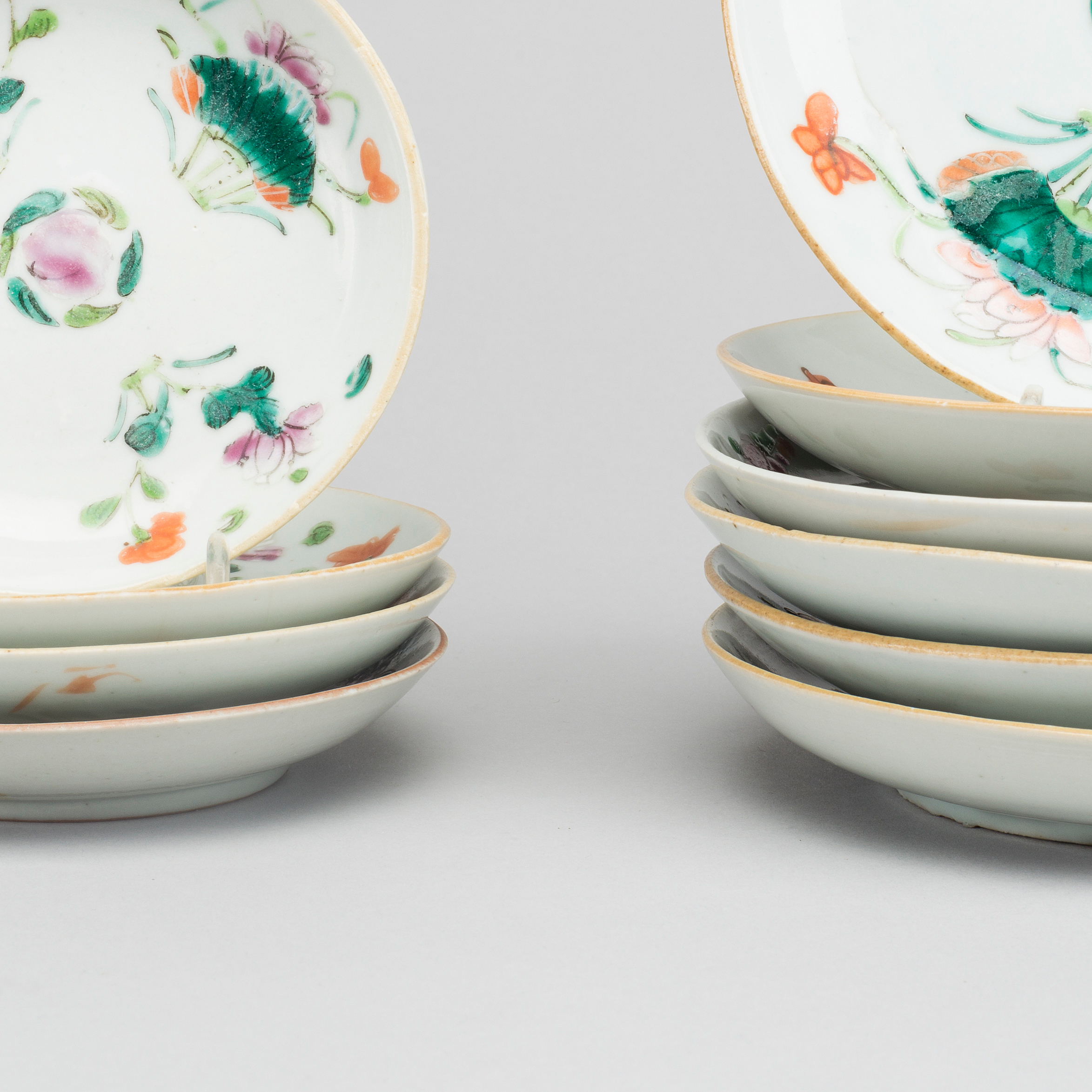 6+4 Chinese porcelain plates from 19th century. - Bukowskis