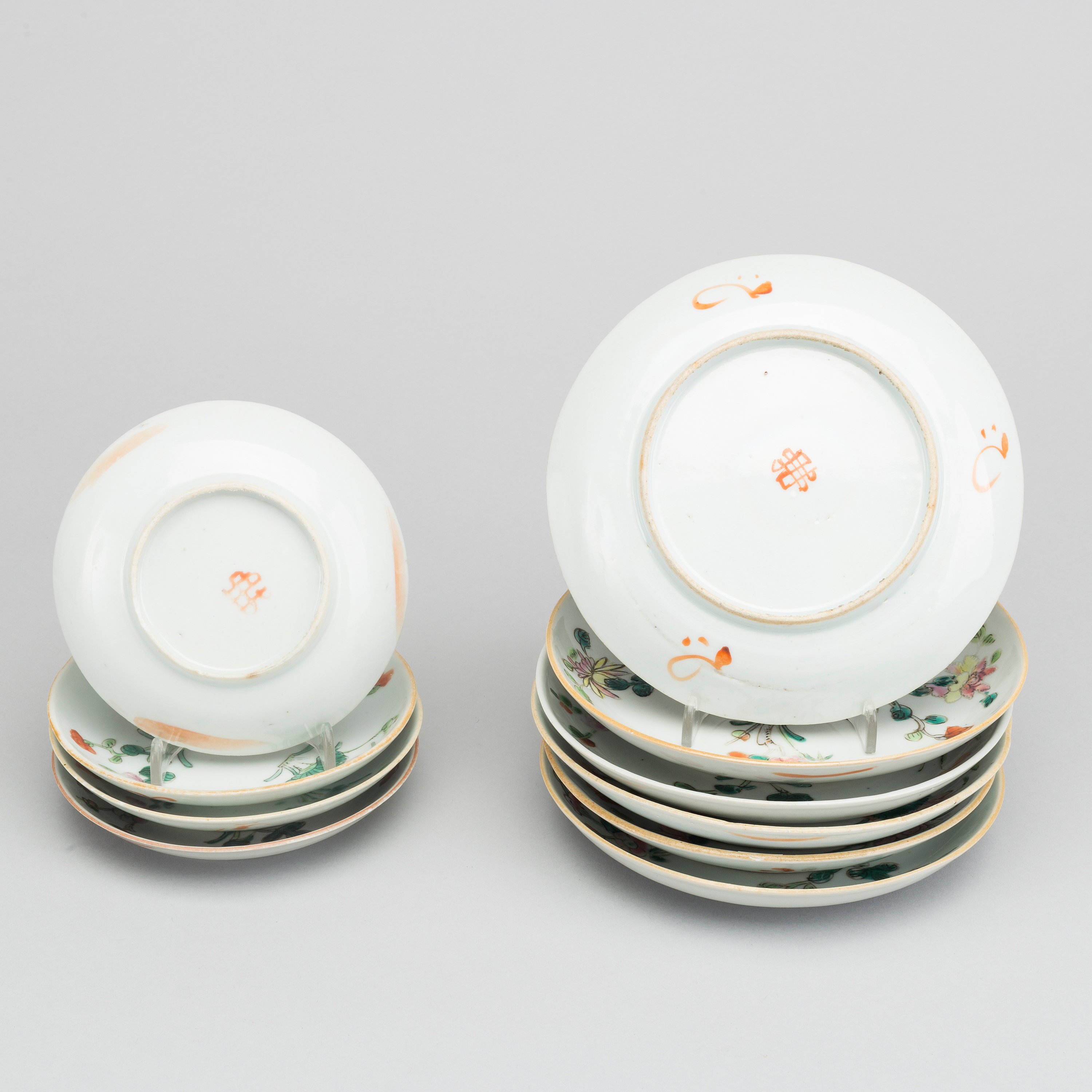 6+4 Chinese porcelain plates from 19th century. - Bukowskis