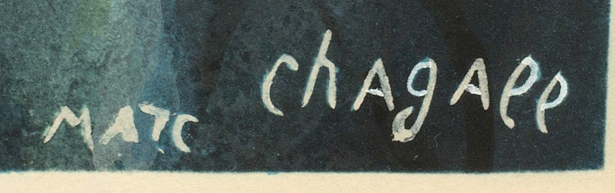 MARC CHAGALL, a numbered lithograph, printed signature. - Bukowskis