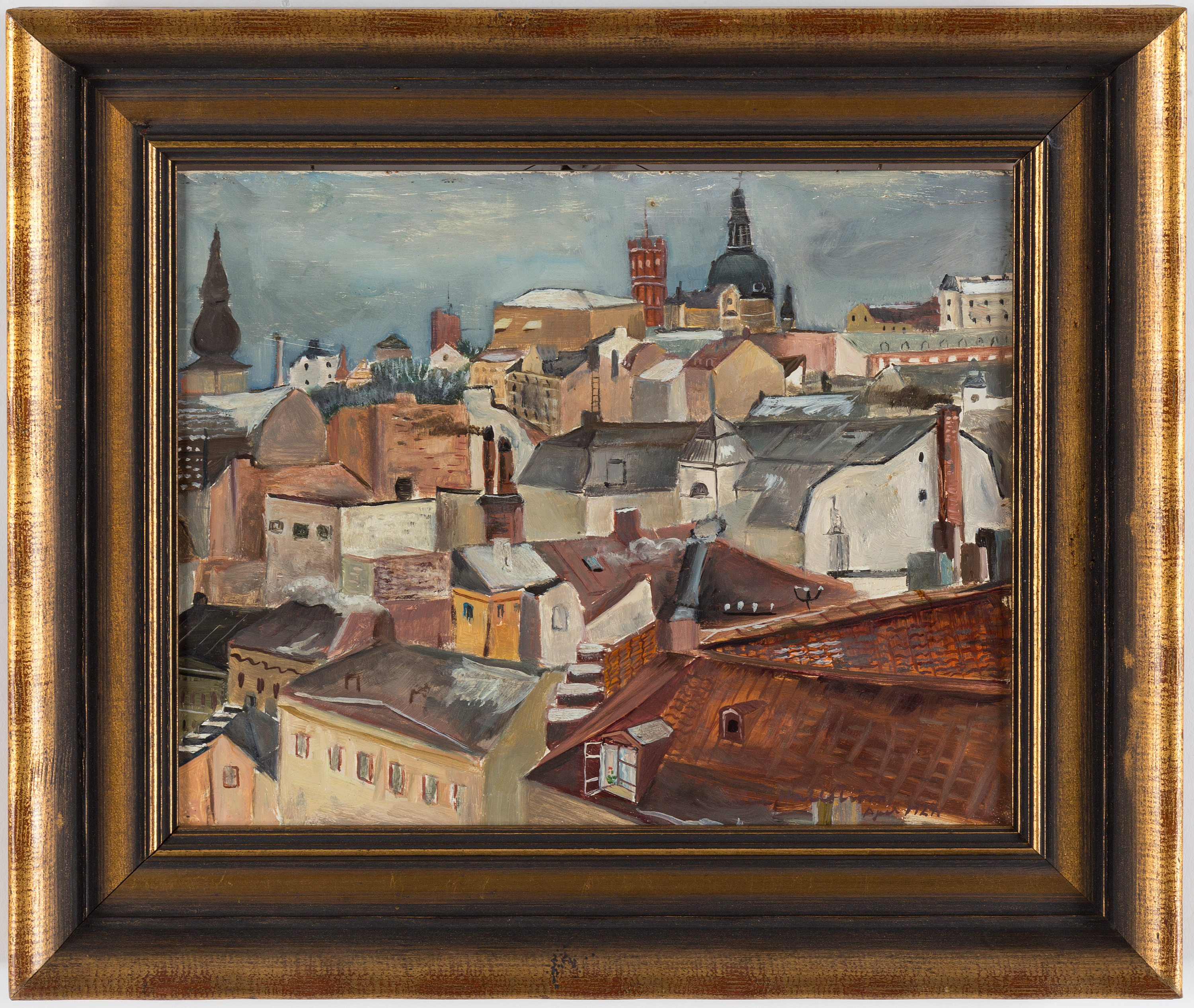 ERIC HALLSTRÖM, Olja på pannå, signerad och daterad april 1924. - Bukowskis