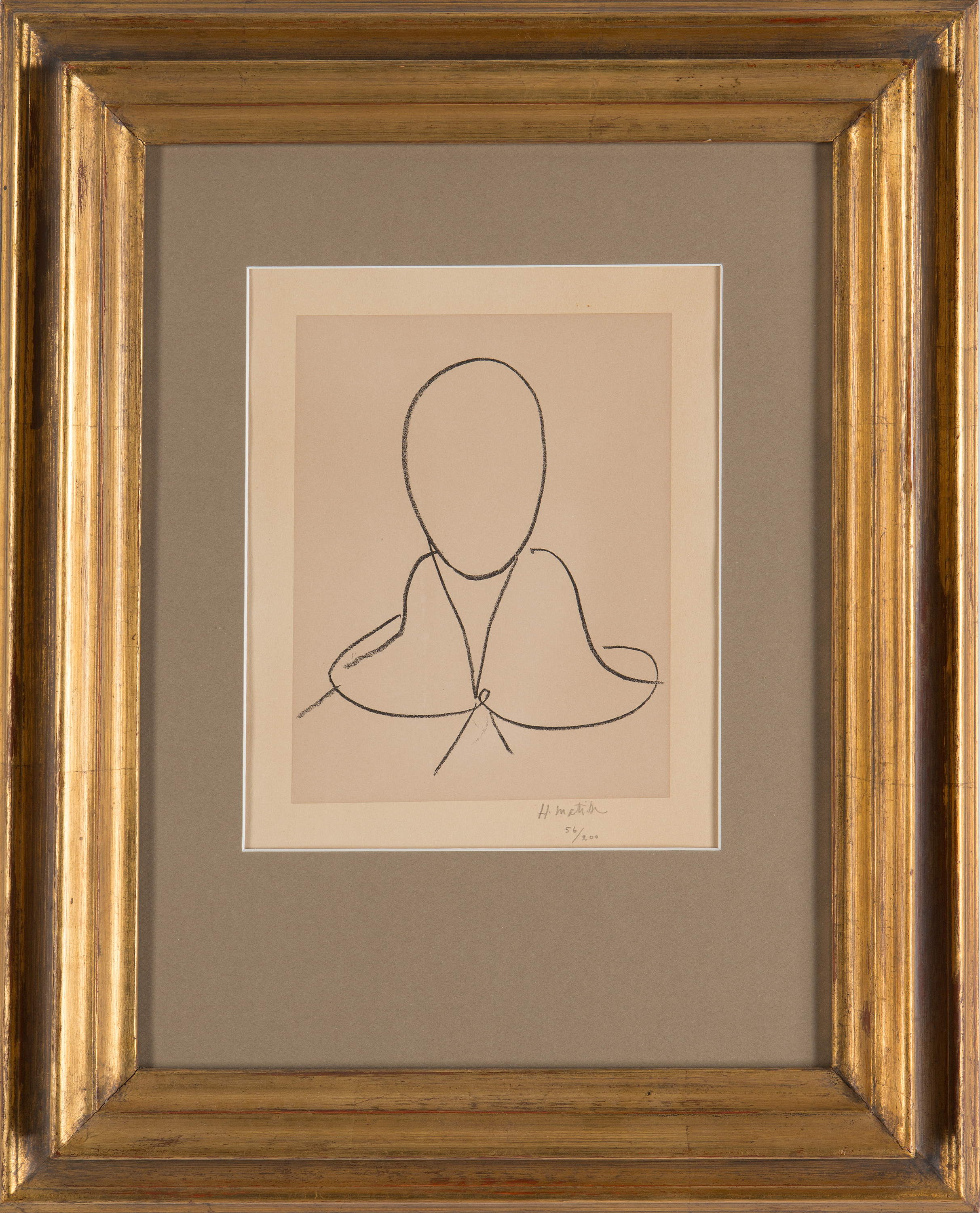 HENRI MATISSE, lithograph in colors, signed and numbered 56/200 in ...