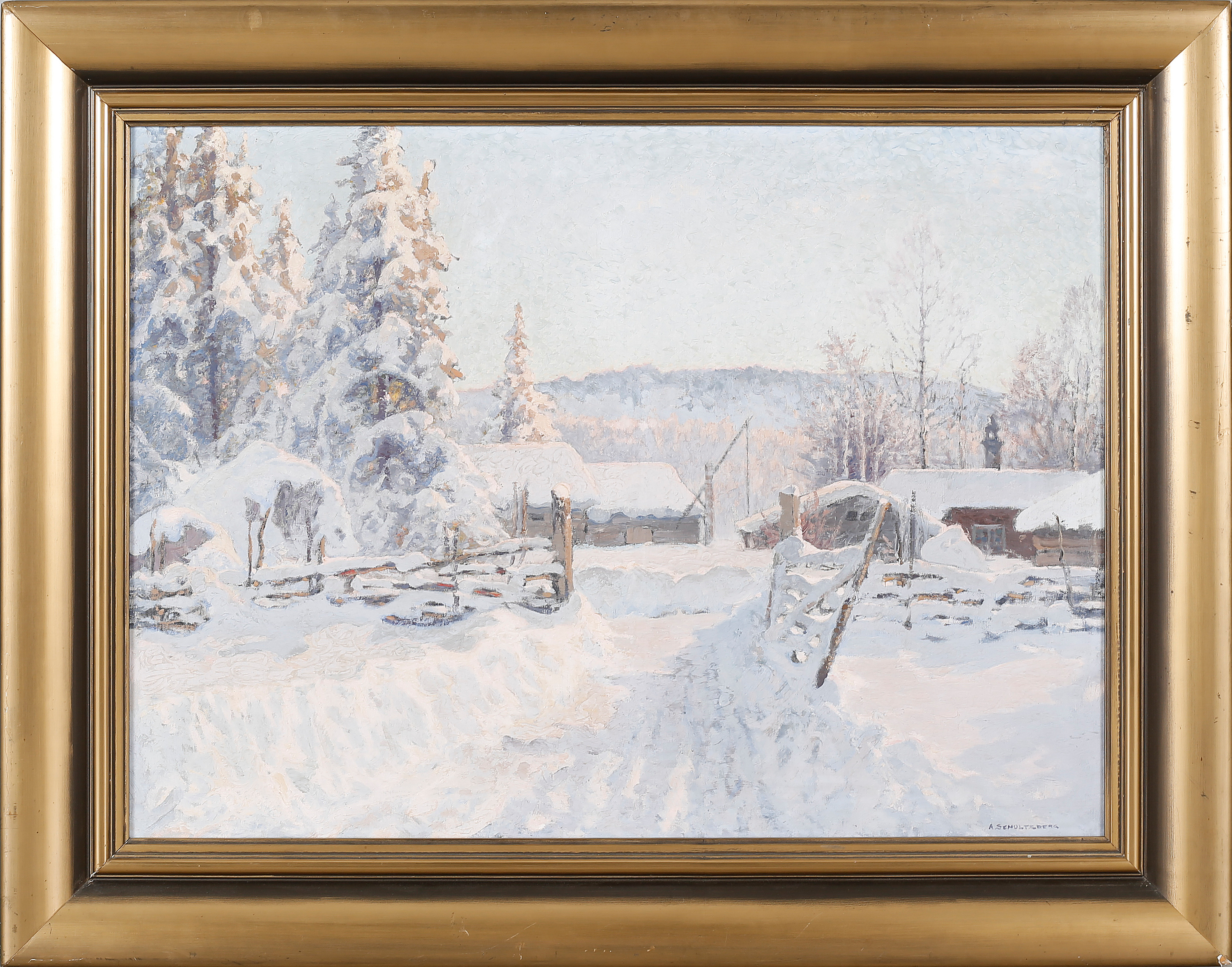 ANSHELM SCHULTZBERG, olja på duk, signerad. - Bukowskis
