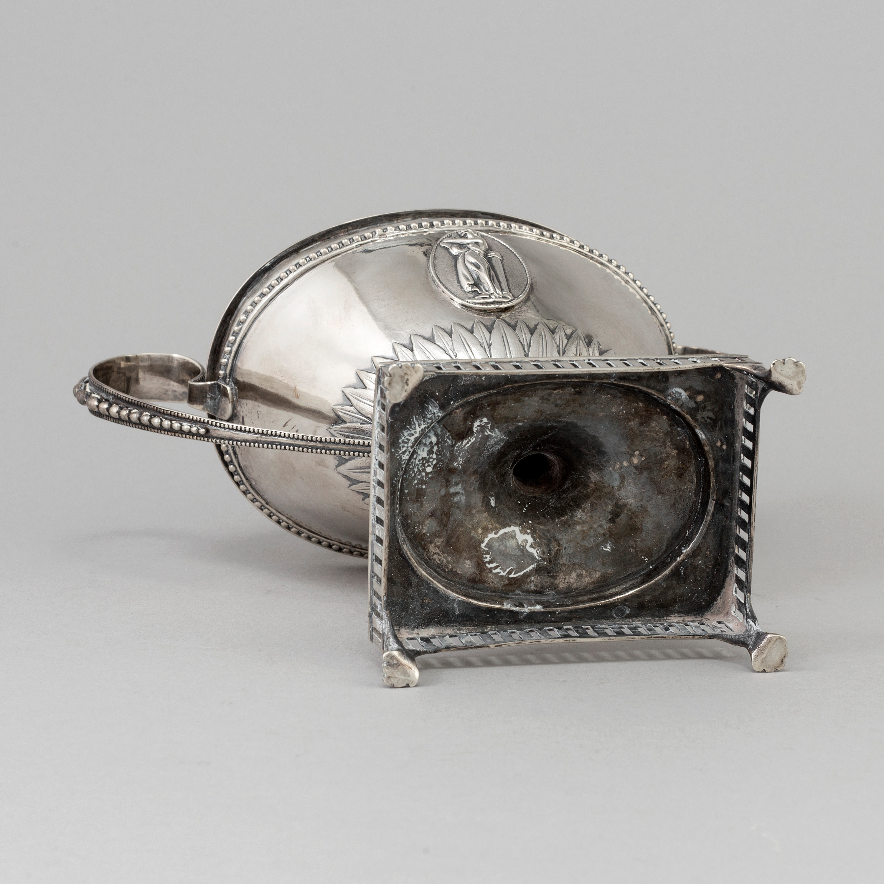 A Swedish 18th century silver sugar bowl and cover, mark of Wilhelm ...