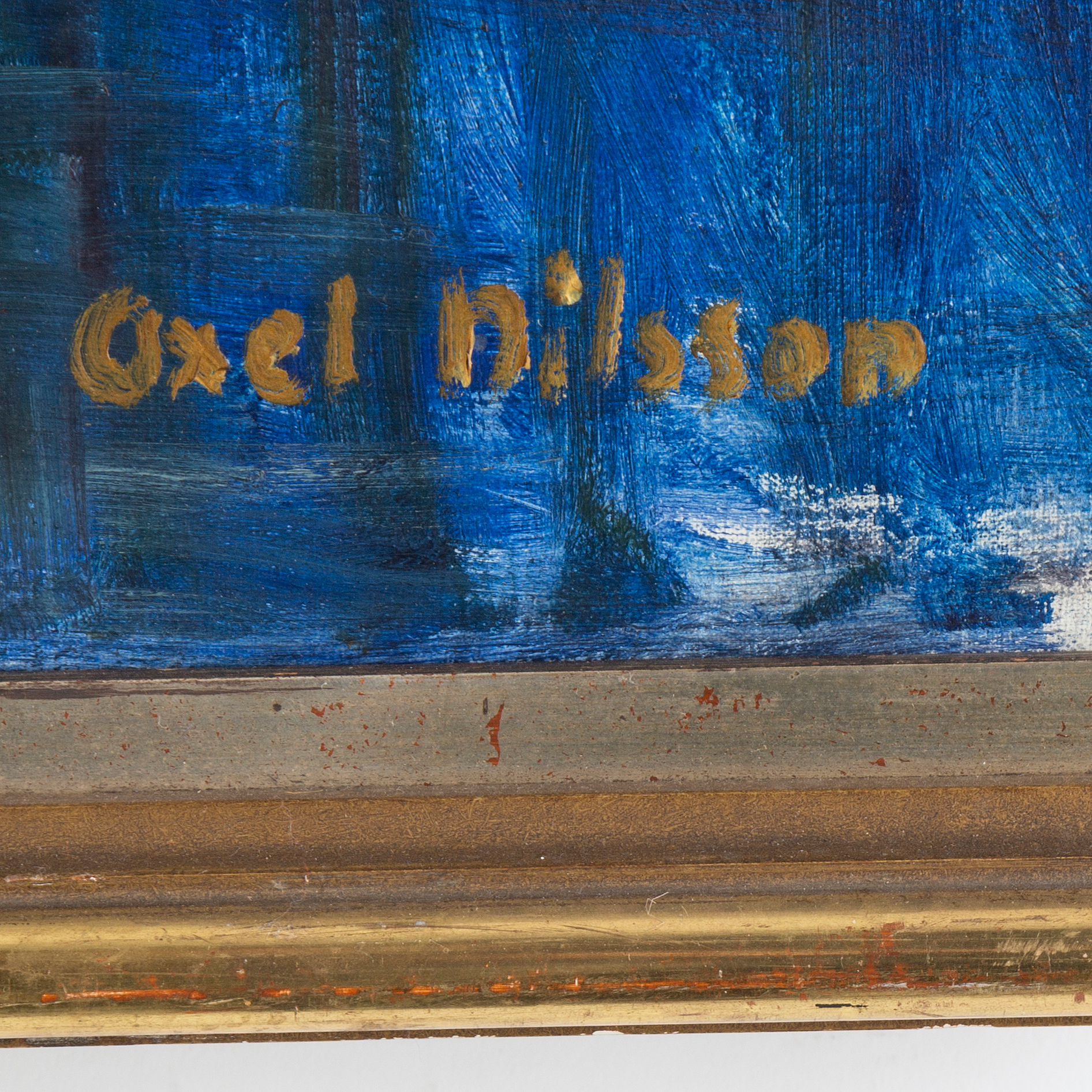 AXEL NILSSON, oil on canvas, signed. - Bukowskis