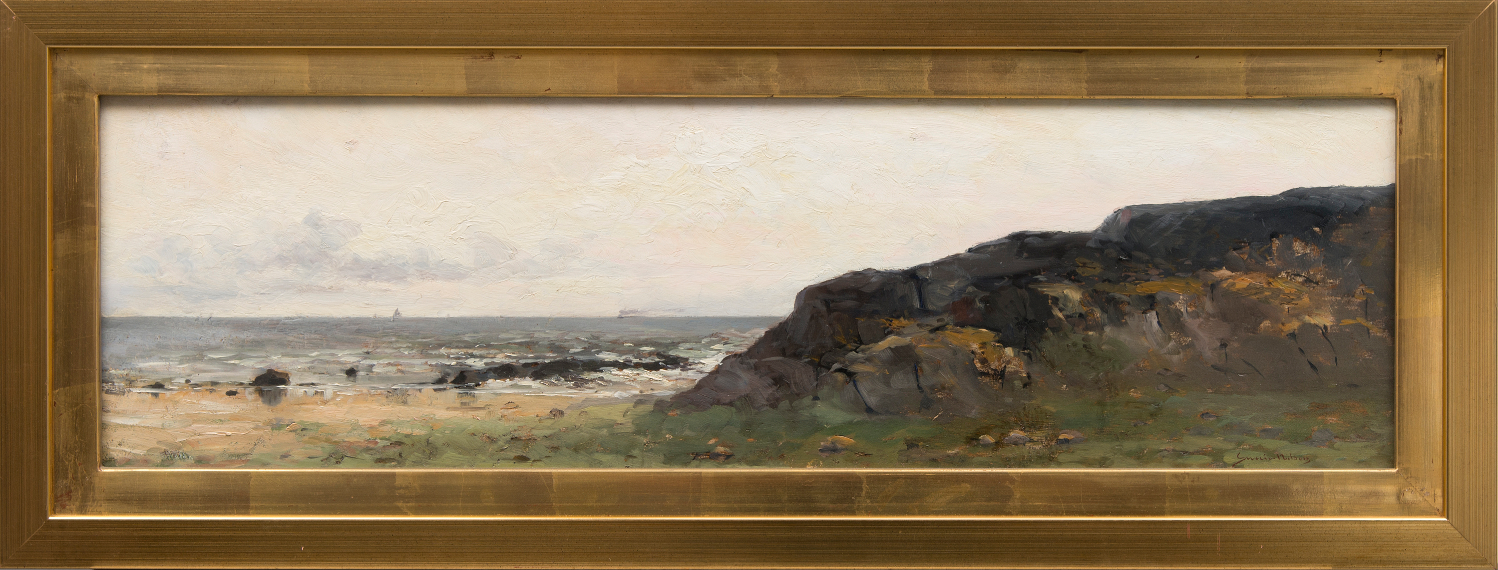 oil on panel, signed. - Bukowskis