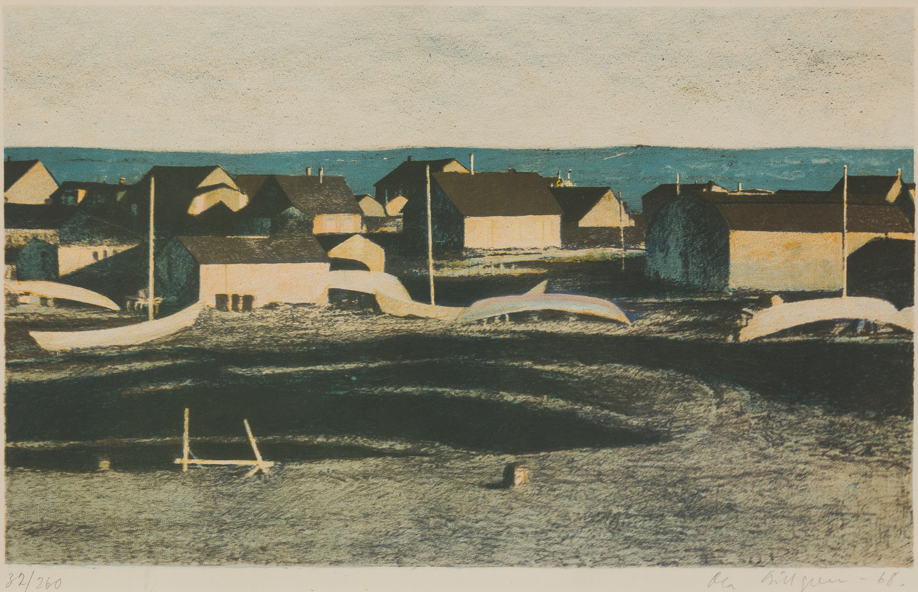 OLA BILLGREN, färglitografi. Numrerad 32/260 samt signerad. - Bukowskis