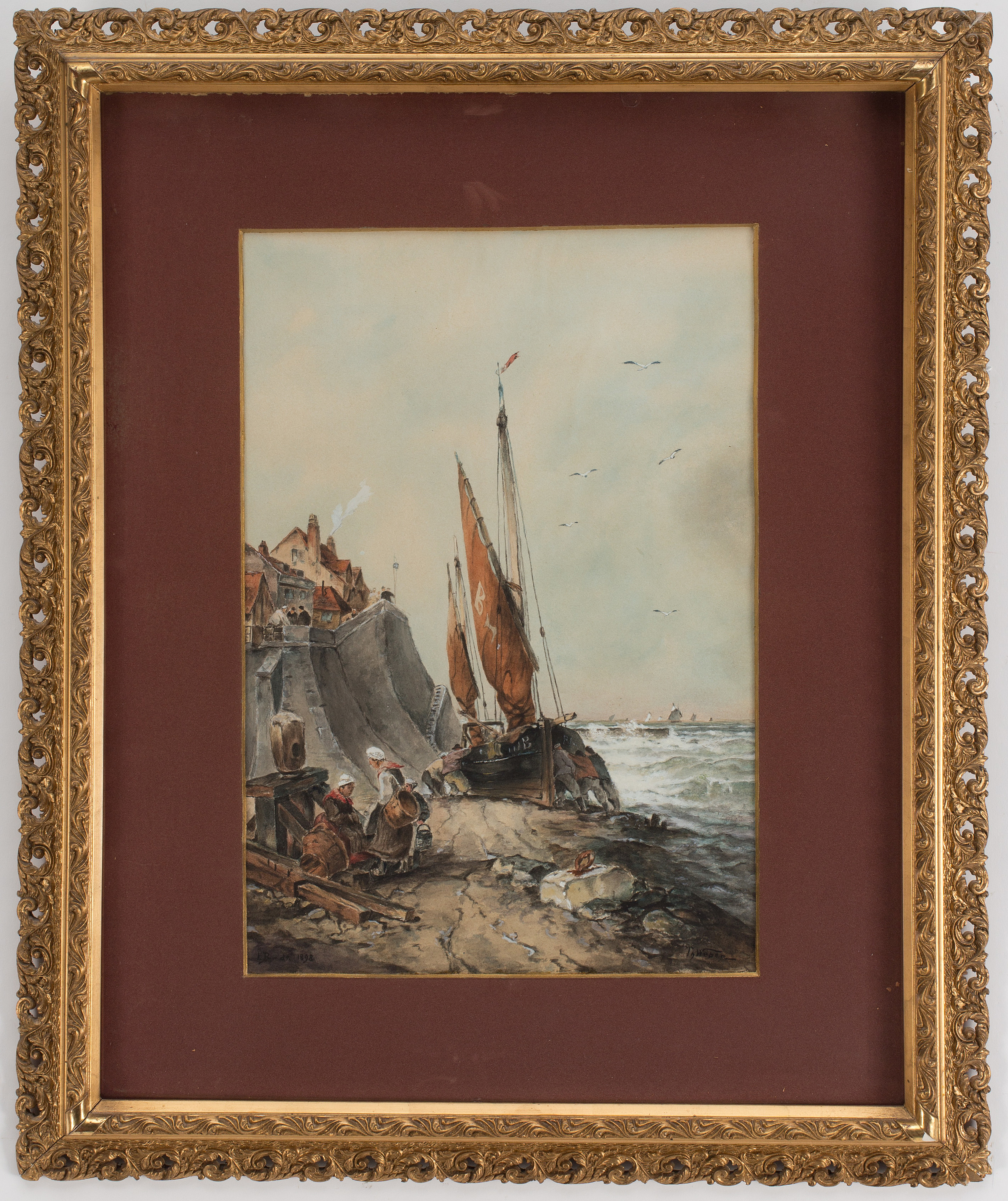 THEODORE ALEXANDER WEBER, Watercolour, signed and dated 1898. - Bukowskis