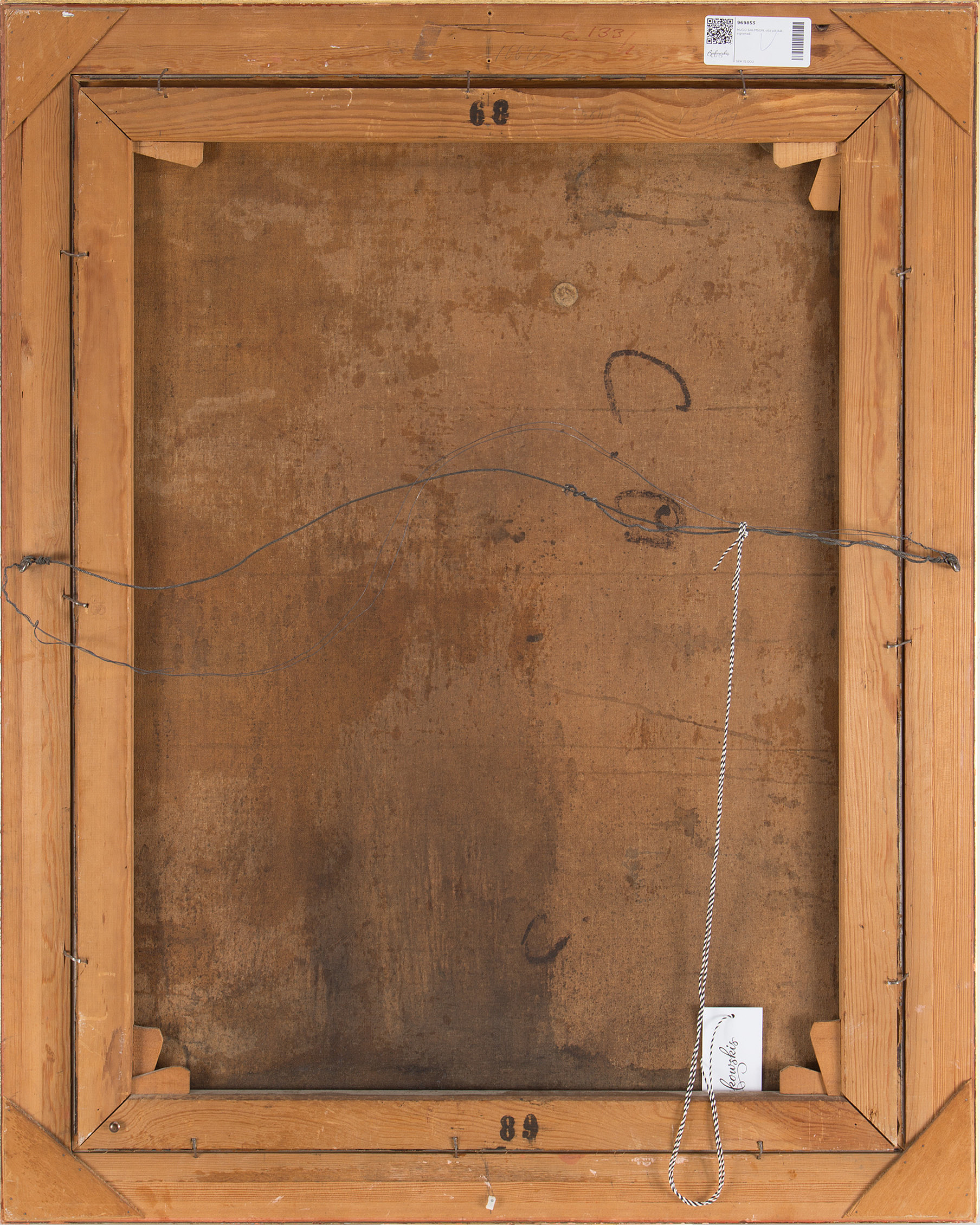 HUGO SALMSON, oil on canvas, signed. - Bukowskis