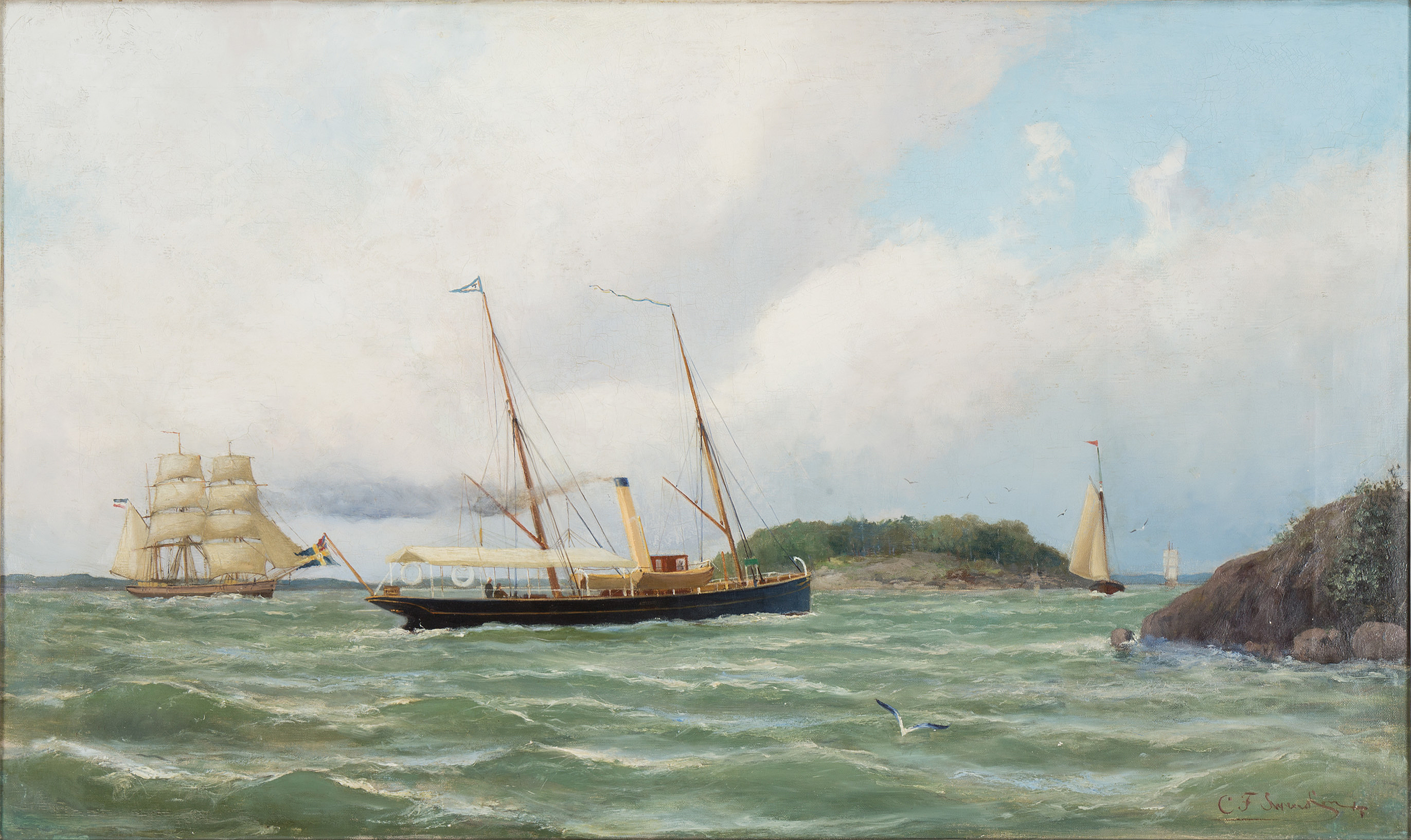 CHRISTIAN FREDRIK SWENSSON, olja på duk, signerad. - Bukowskis