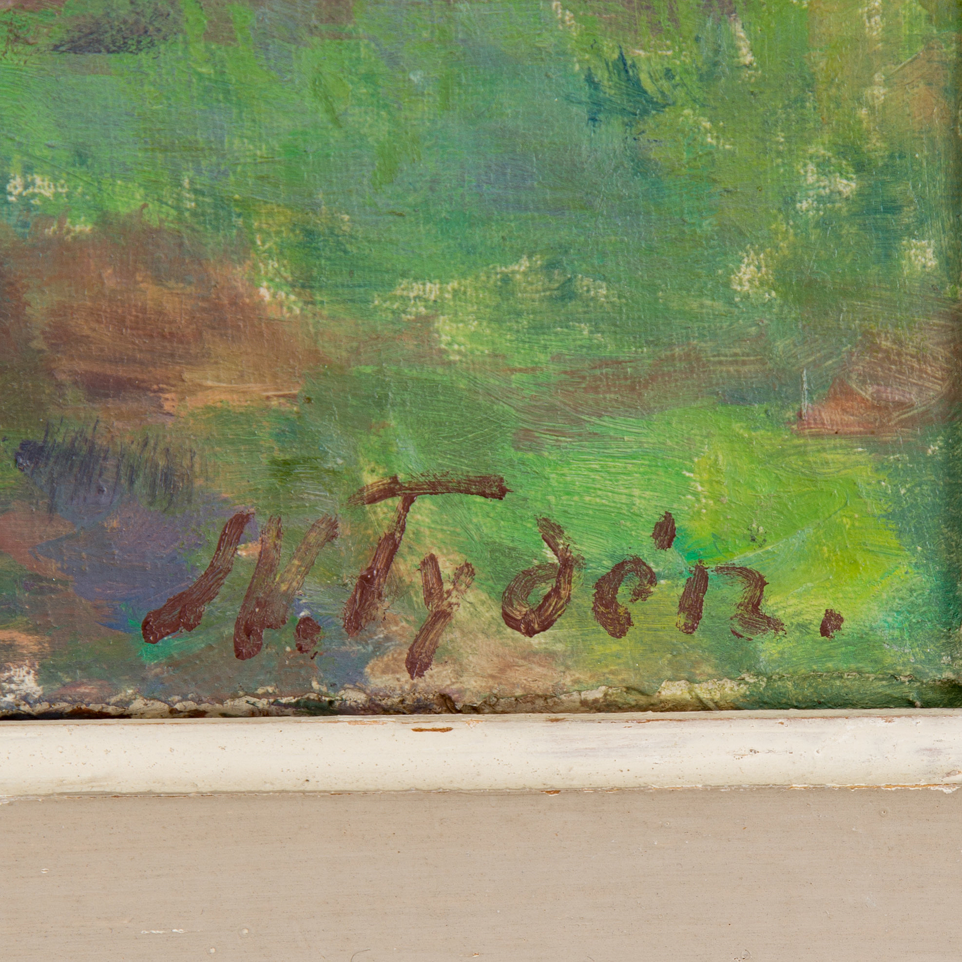 Nils Tydén, an oil on canvas laid on board. Signed. - Bukowskis