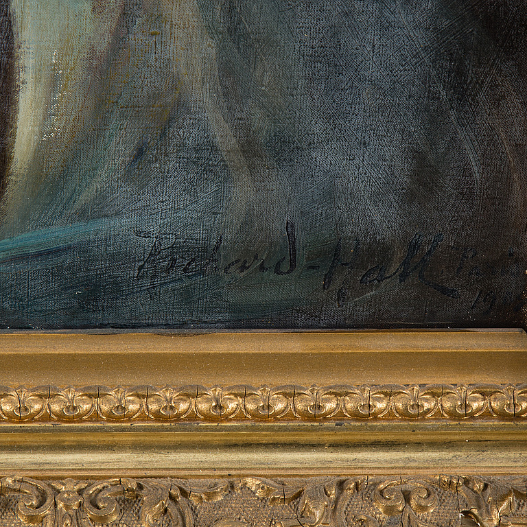 RICHARD HALL, oil on canvas, signed. - Bukowskis