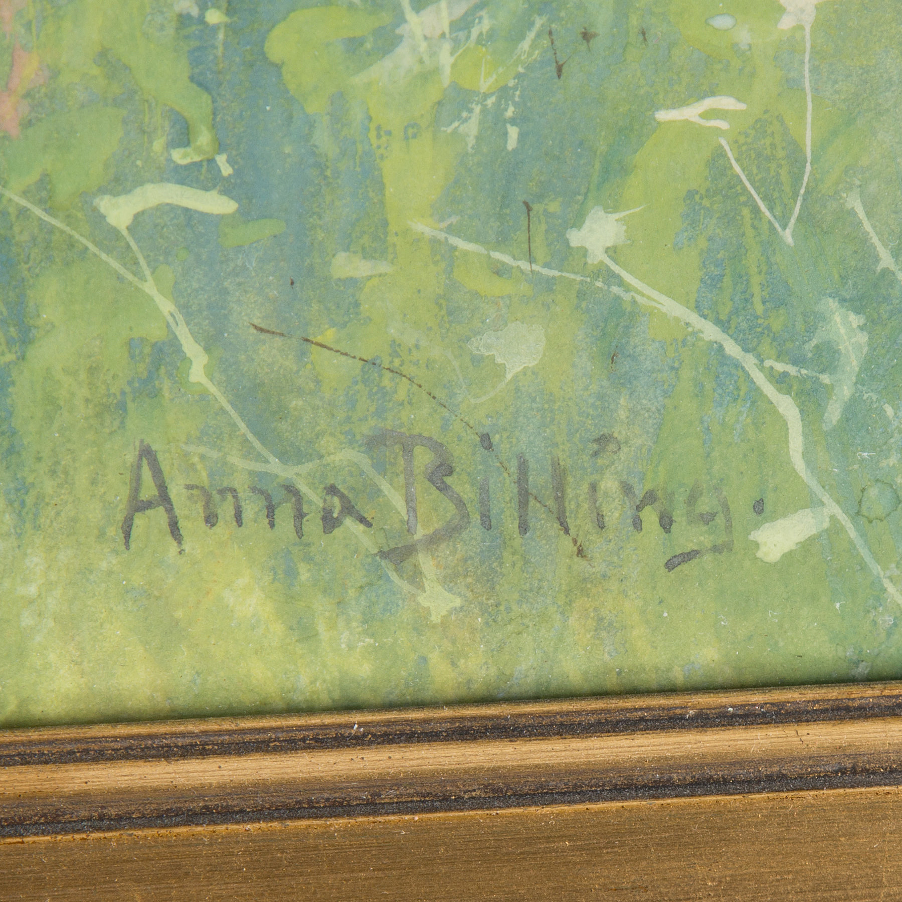 ANNA BILLING, watercolour, signed. - Bukowskis