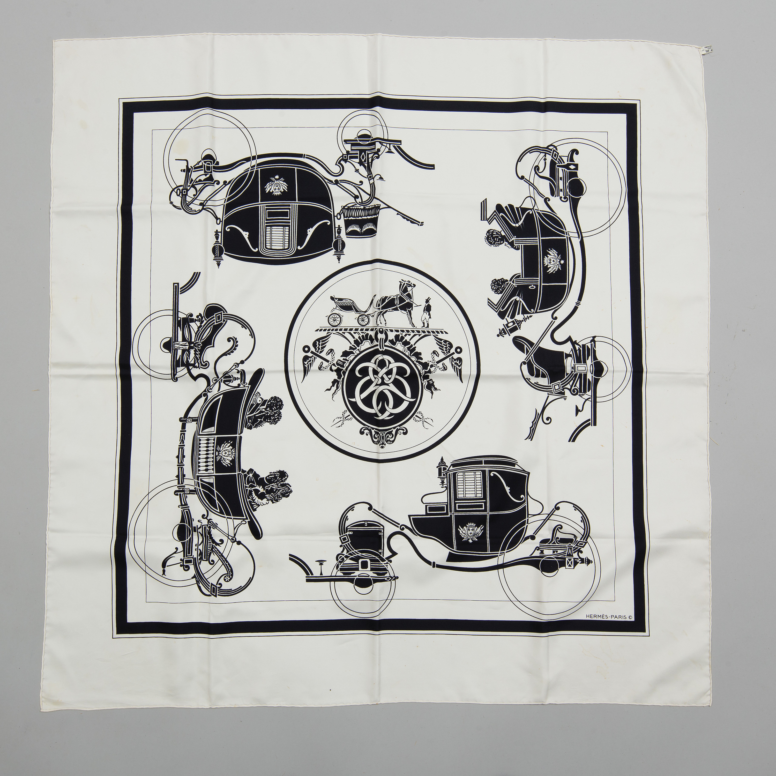 SCARF, "Ex Libris", Hermès. - Bukowskis