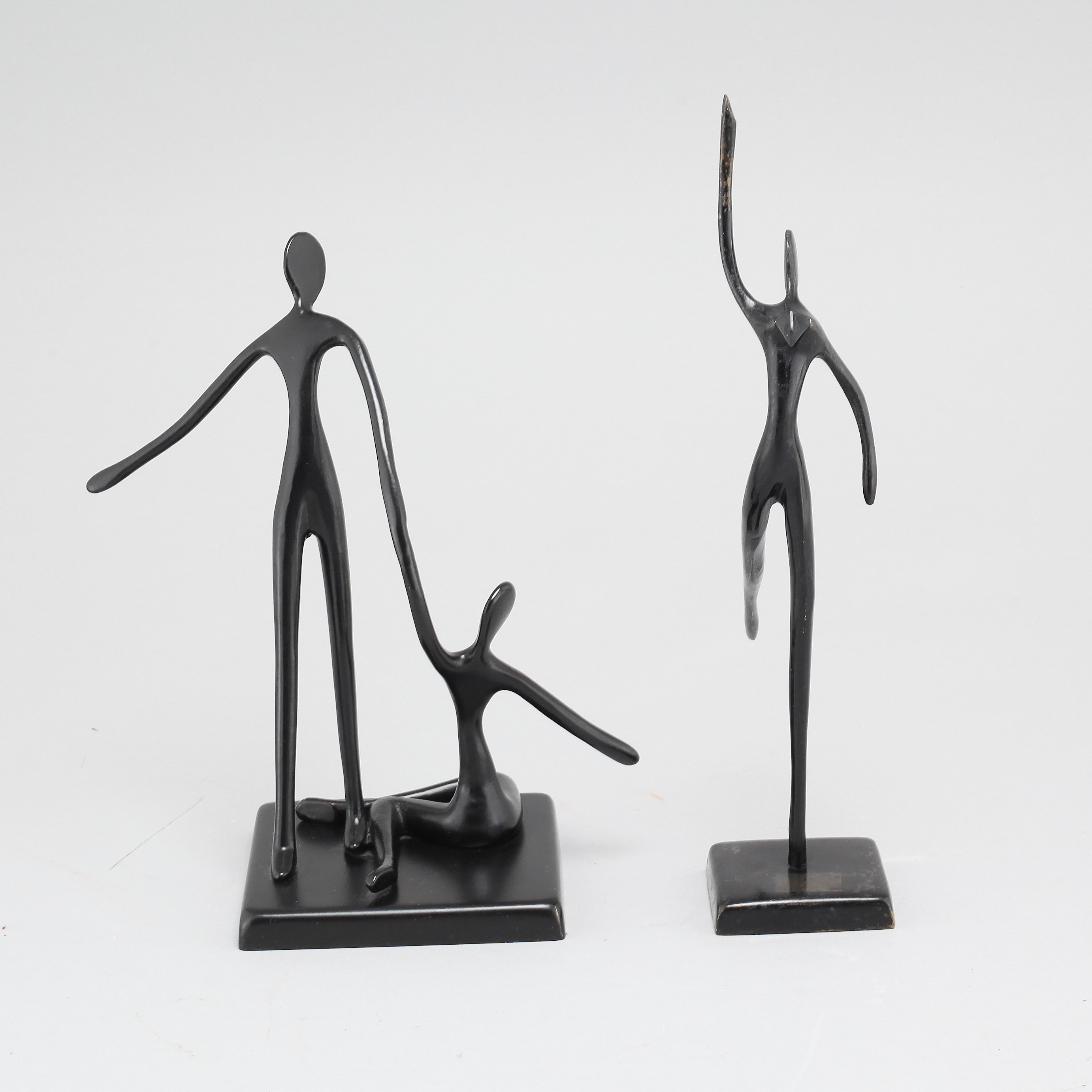 Two metal sculptures deisigned by Bodrul Khalique, from the later half ...