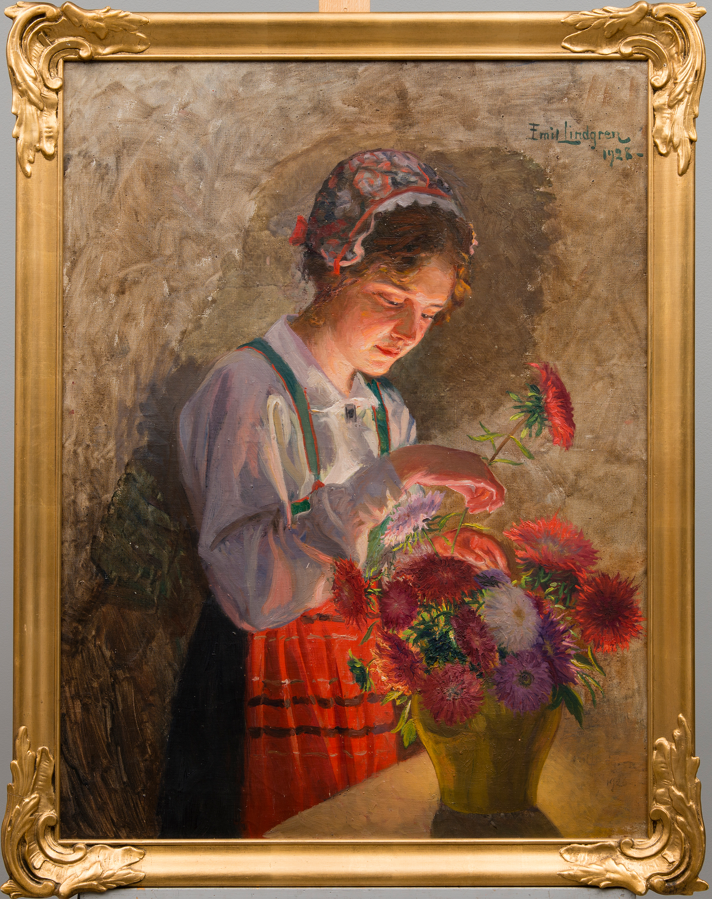 EMIL LINDGREN, olja på duk, signerad och daterad 1928. - Bukowskis