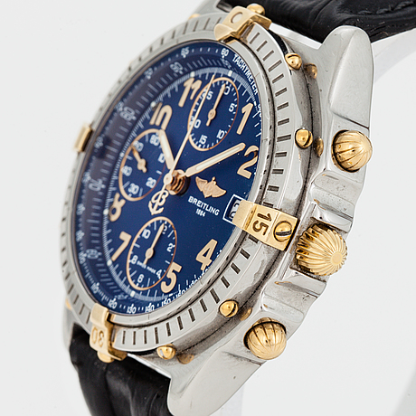 BREITLING, Chronomat, "Tachymeter", chronograph, wristwatch, 39 mm ...