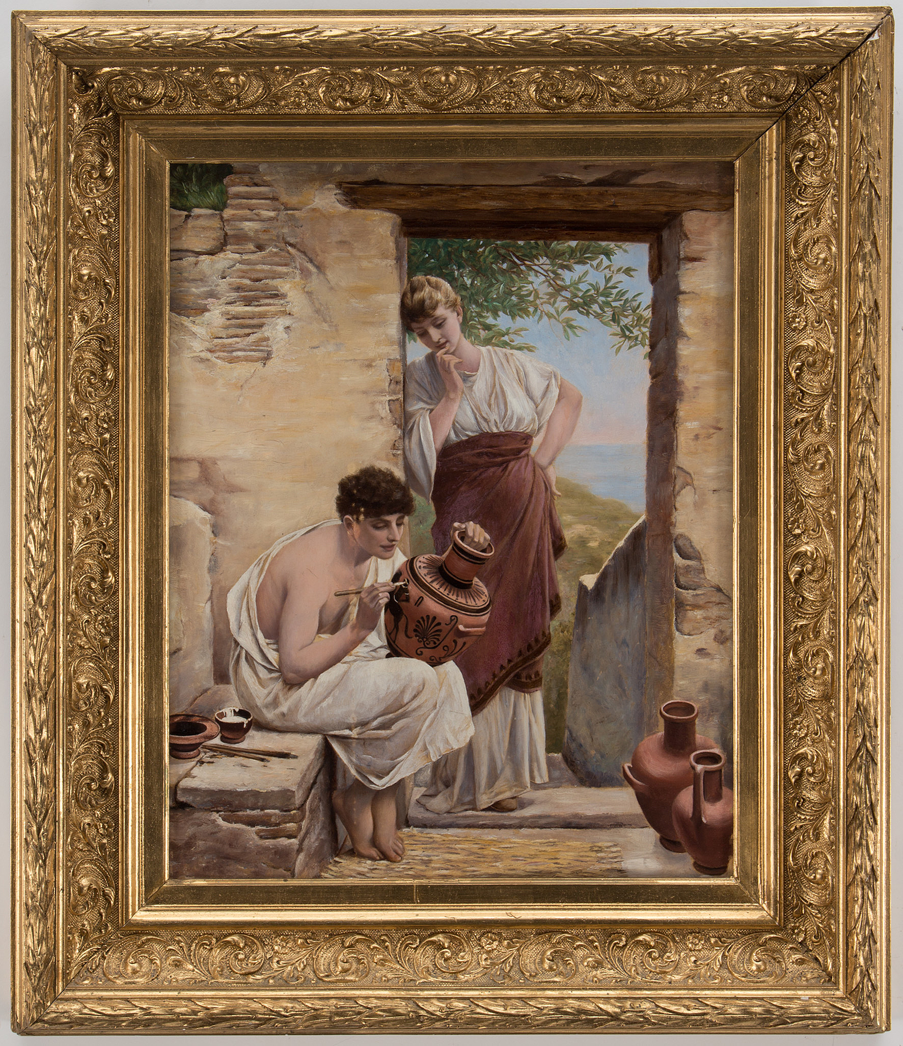 PAUL THUMANN, olja på pannå, signerad. - Bukowskis