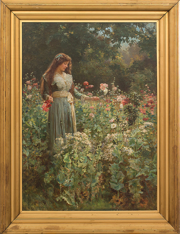 ROBERT PAYTON REID, oil on canvas laid on panel signed. - Bukowskis