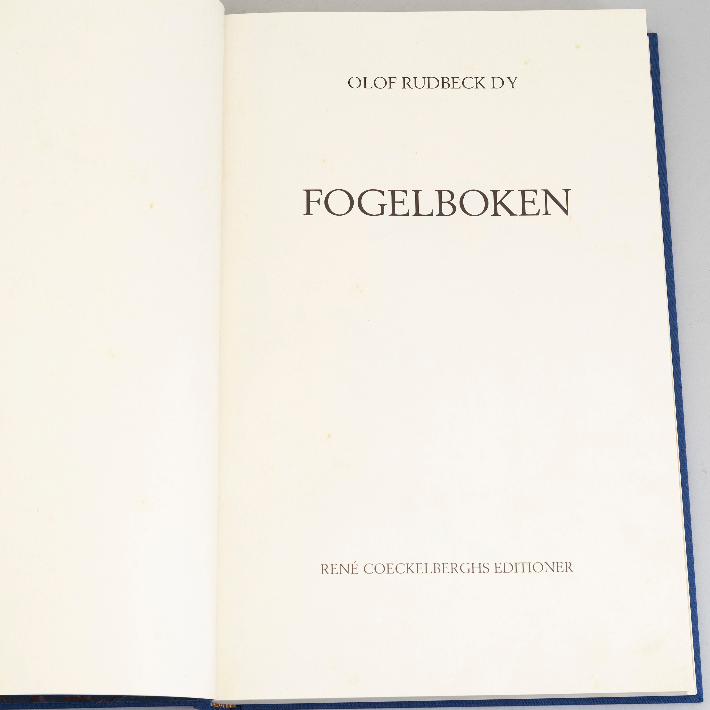 Olof Rudbeck the younger, a portfolio and two books, 1985. Numbered 574 ...